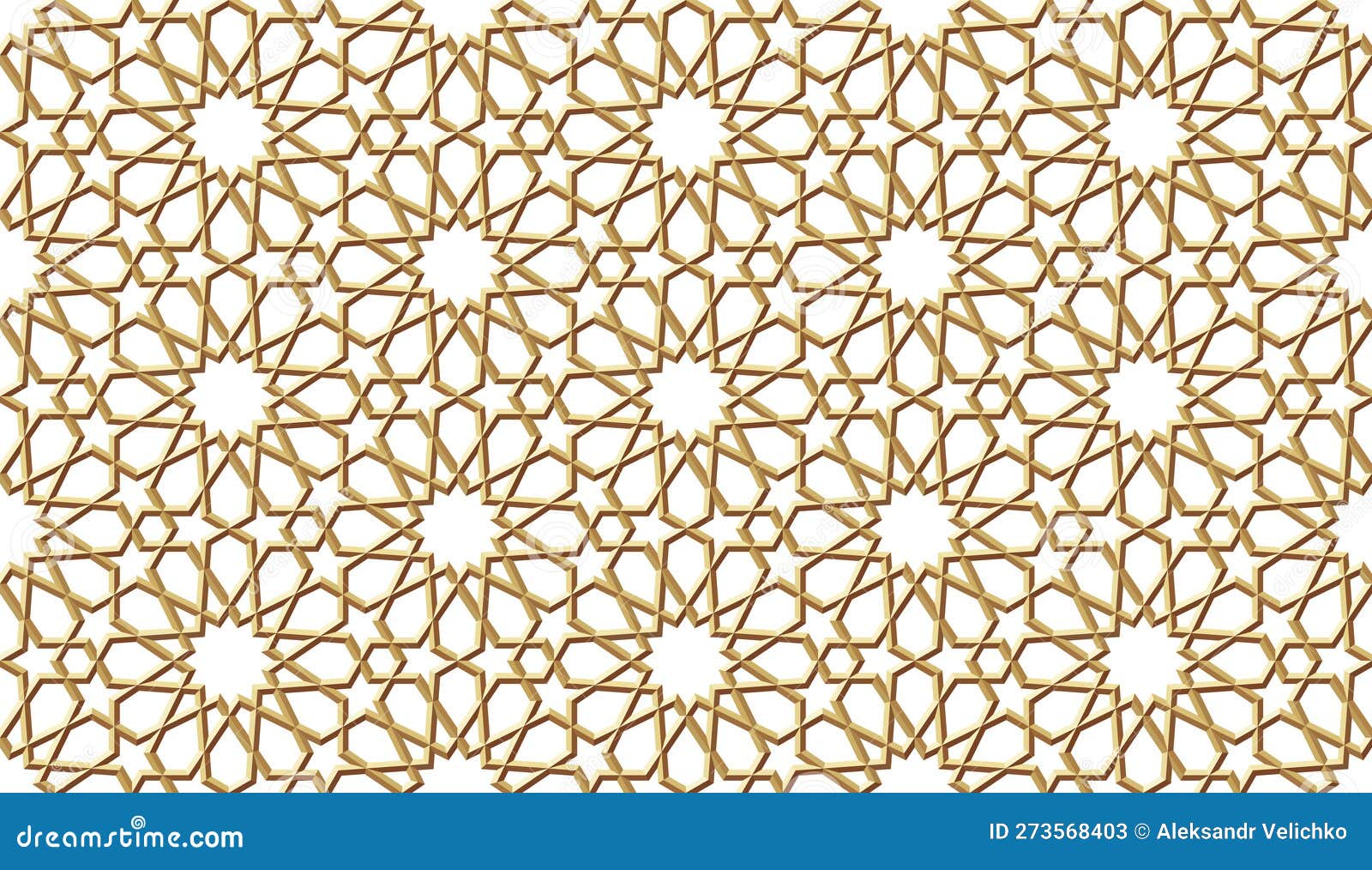 Seamless Gold Pattern in Authentic Arabian Style. Stock Illustration ...