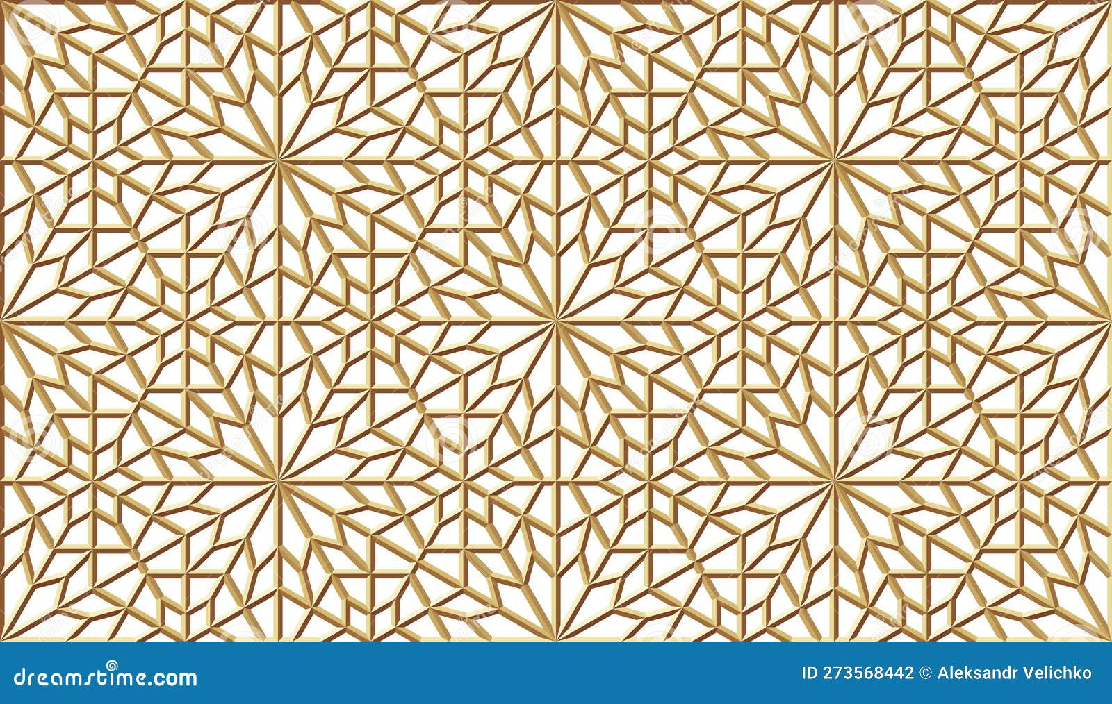 Seamless Gold Pattern in Authentic Arabian Style. Stock Illustration ...