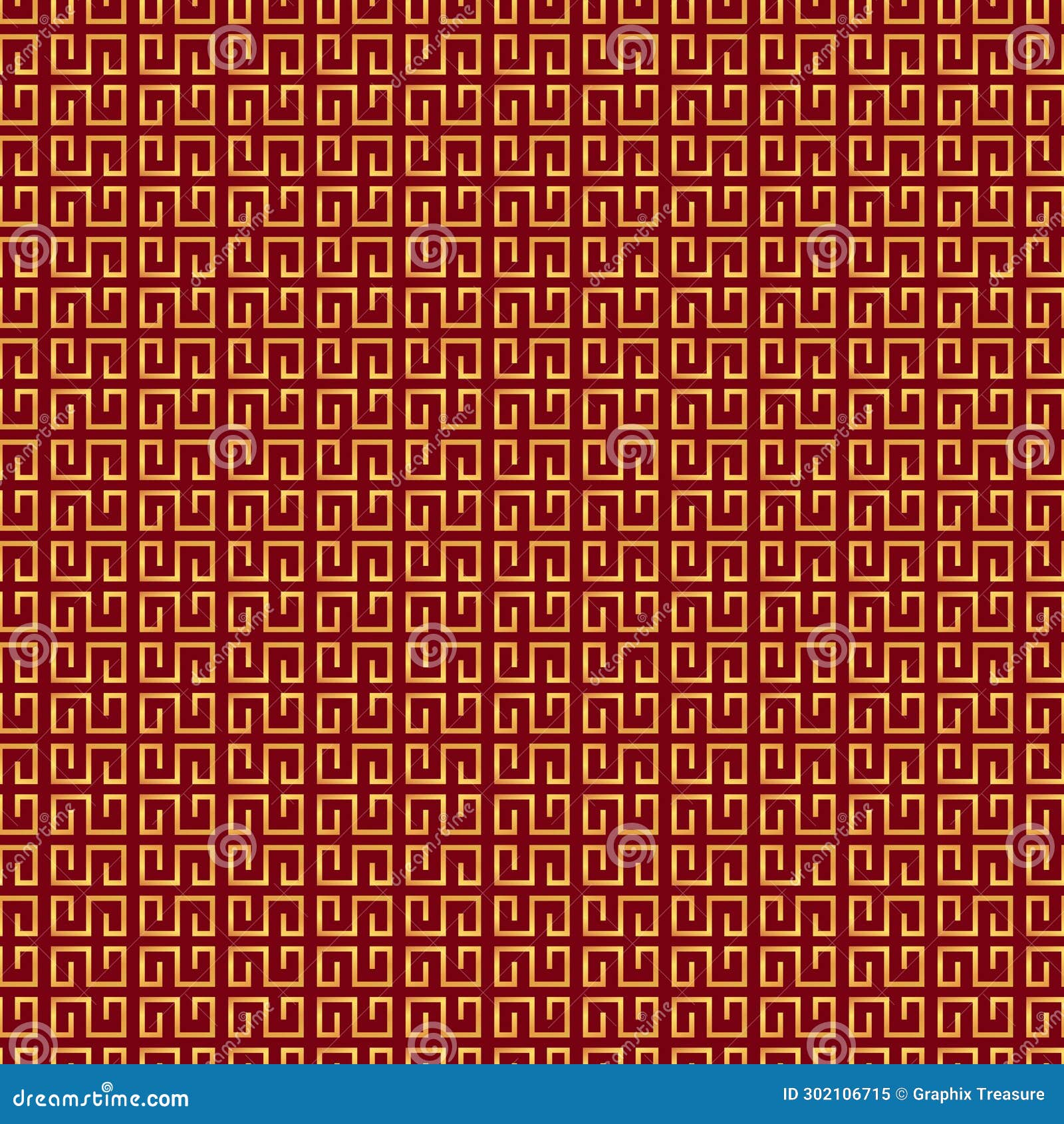 Seamless Golden Chinese Pattern, Abstract Vector Background, Decorative ...