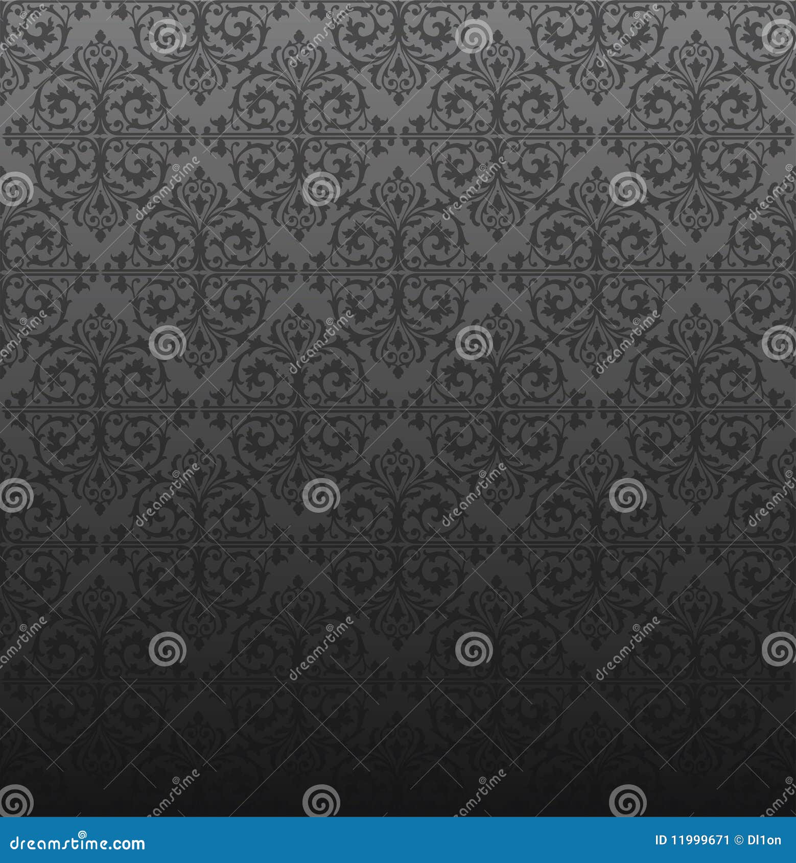 Seamless Gothic Wallpaper Vector Illustration | CartoonDealer.com #13631886