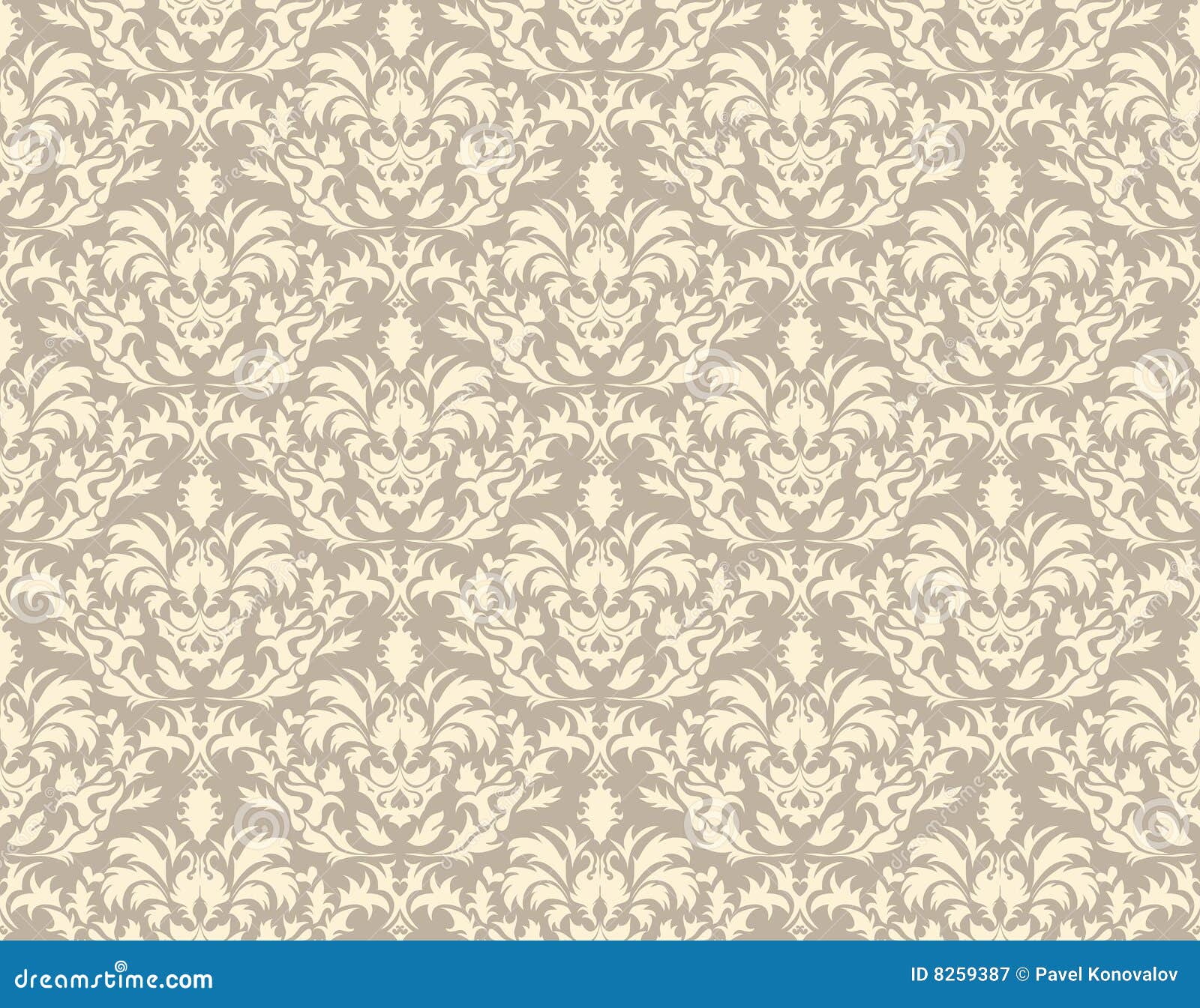 Seamless gothic background stock vector. Illustration of foliage - 8259387