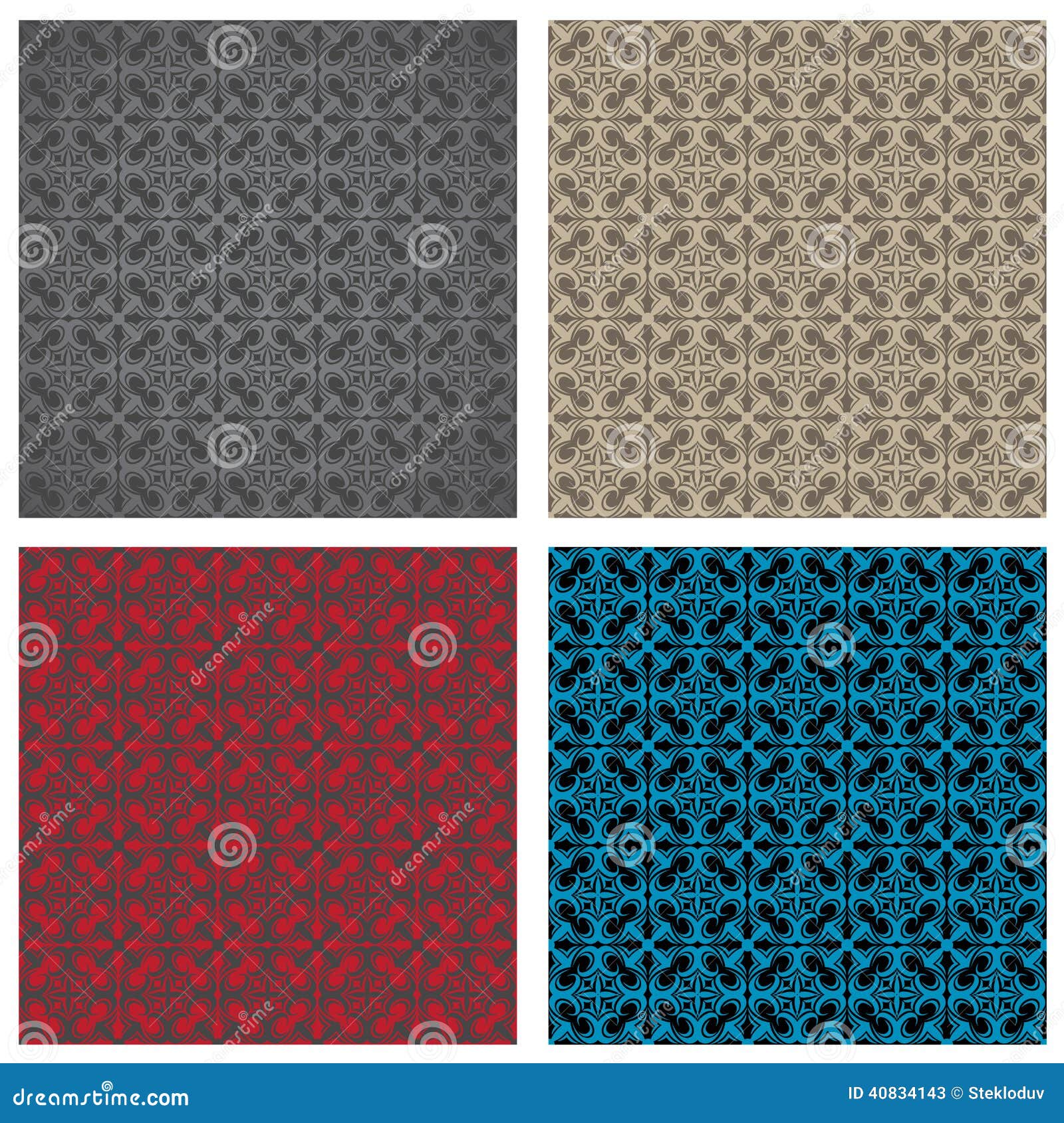 Seamless gothic pattern stock vector. Illustration of brown - 40834143