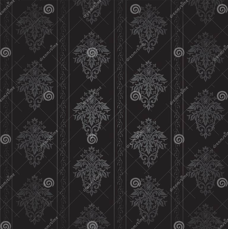 Seamless Gothic wallpaper stock vector. Illustration of revival - 13631886