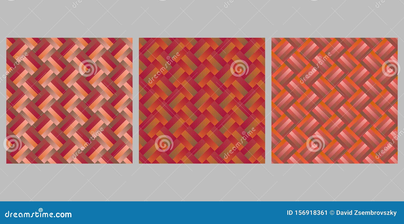 Seamless Gradient Abstract Diagonal Zig-zag Stripe Pattern Background Set Stock Vector ...