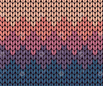 Seamless Gradient Knitted Pattern Stock Vector - Illustration of design ...