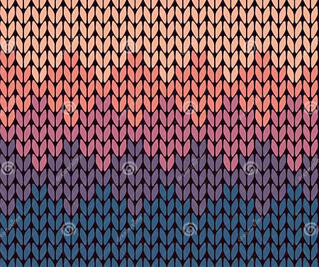 Seamless Gradient Knitted Pattern Stock Vector - Illustration of design ...