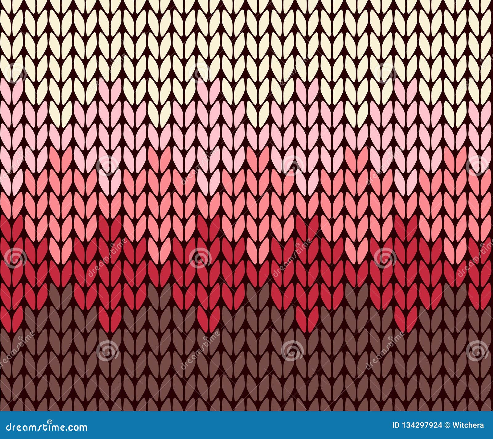 Seamless Gradient Knitting Pattern Stock Vector - Illustration of brown ...