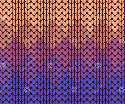 Seamless Gradient Knitting Pattern Stock Vector - Illustration of fiber ...