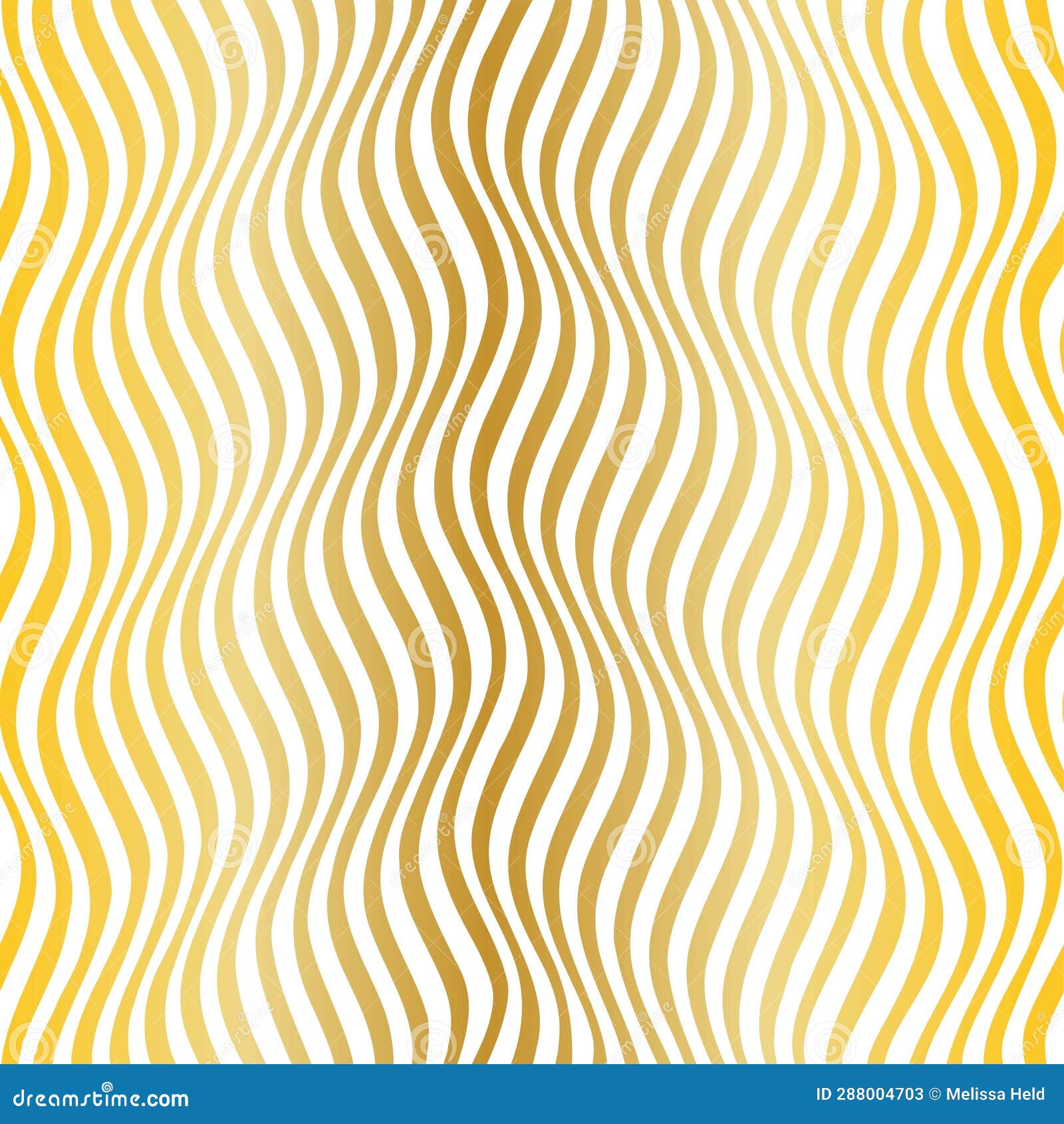 Seamless Gradient Metallic Gold Wave Pattern Stock Illustration ...