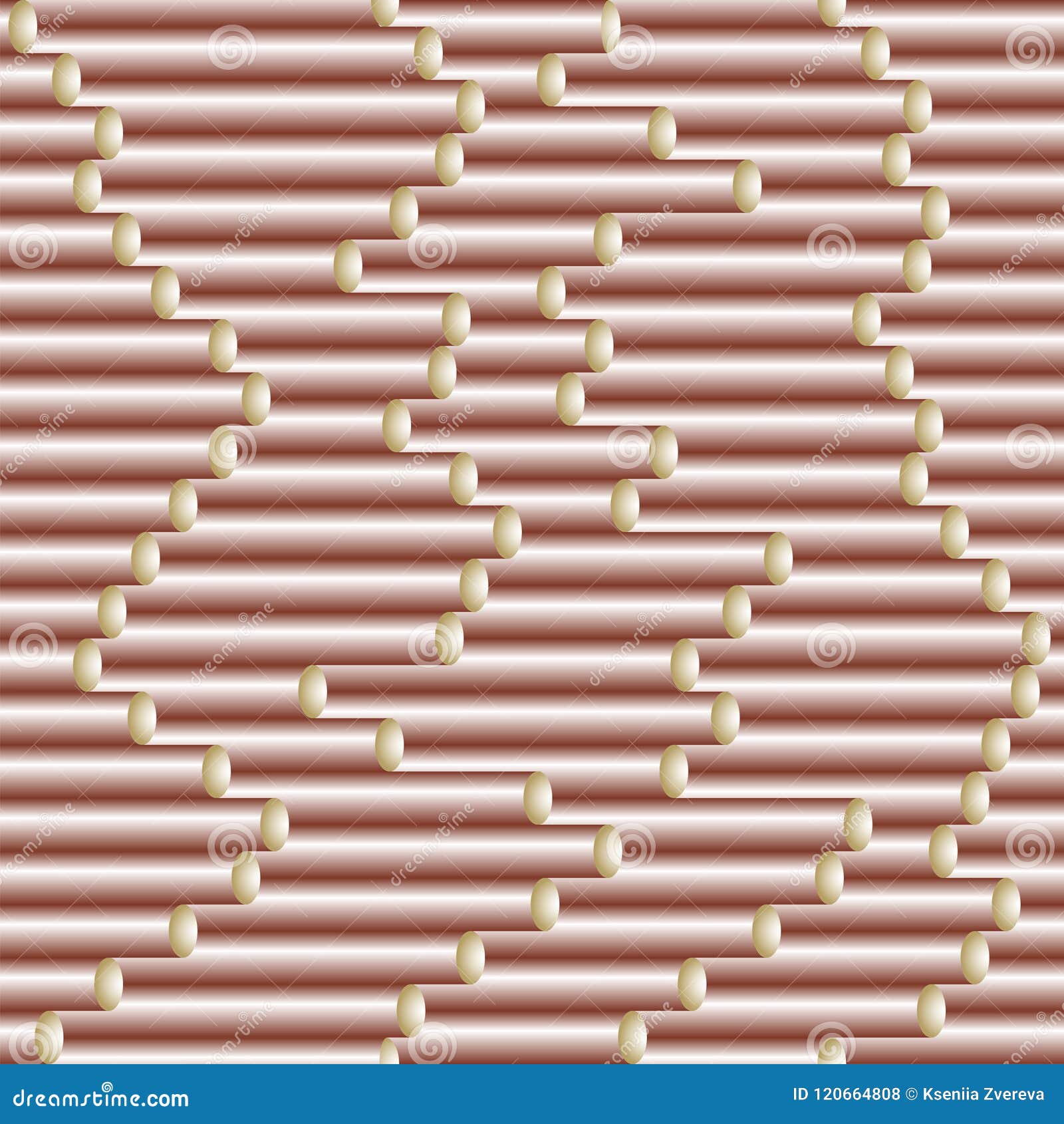Seamless Gradient Rusty Tubing Pattern Stock Illustration ...