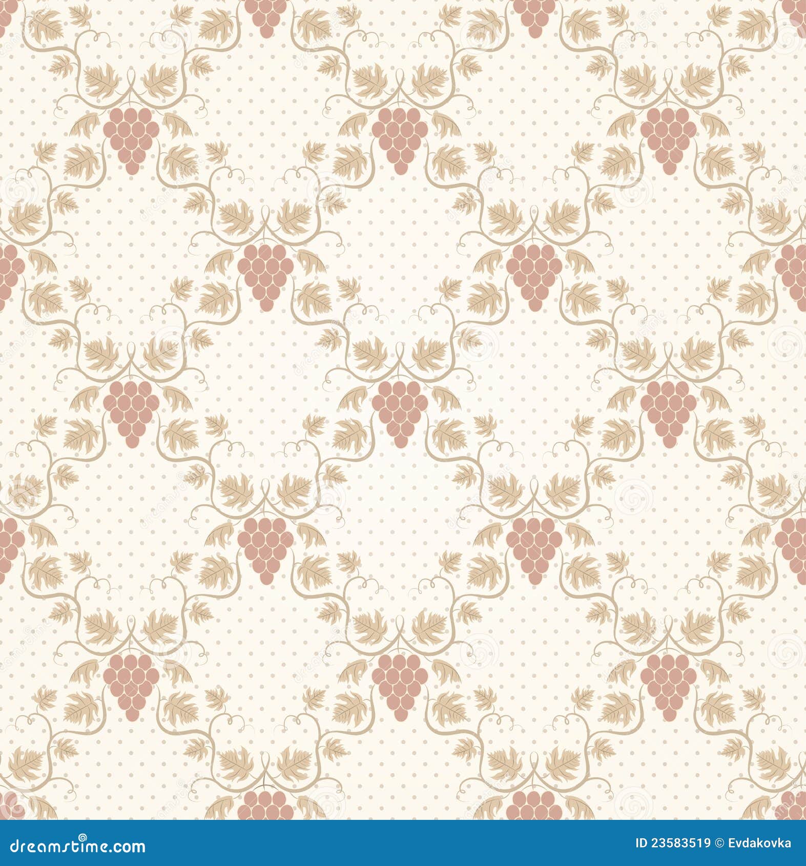 Seamless grape pattern stock vector. Illustration of branch - 23583519