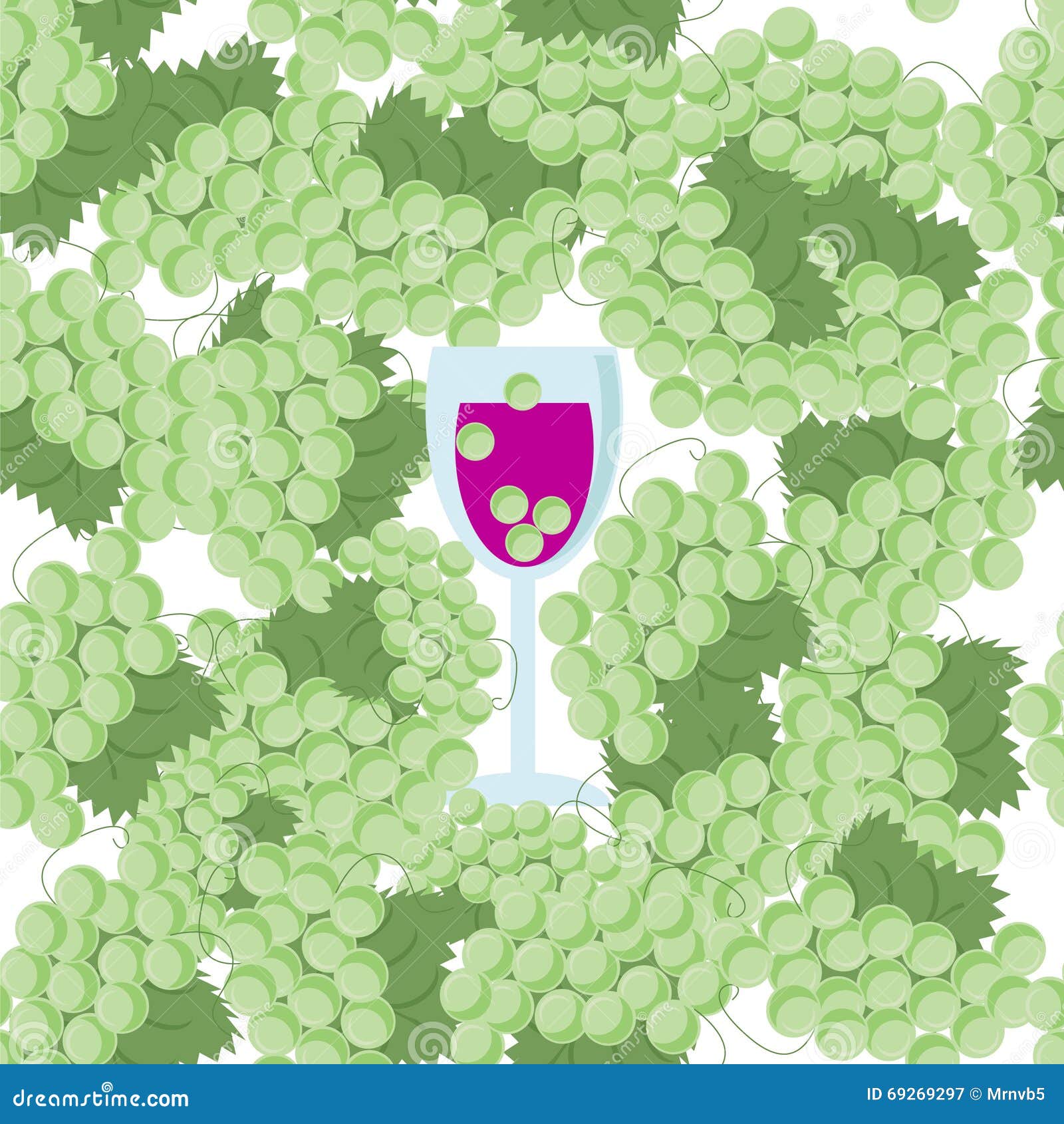Seamless grape pattern. stock vector. Illustration of card - 69269297
