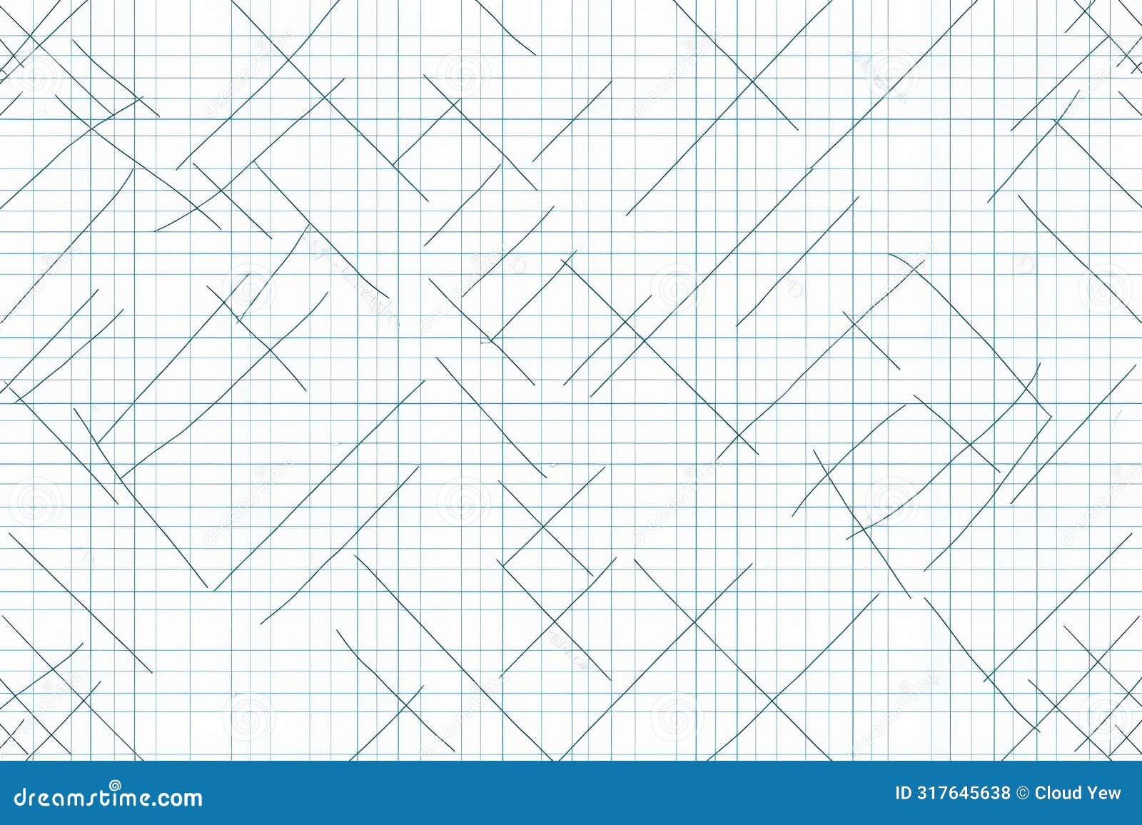 Seamless Graph Paper Pattern with Grids and Axes for Mathematical ...