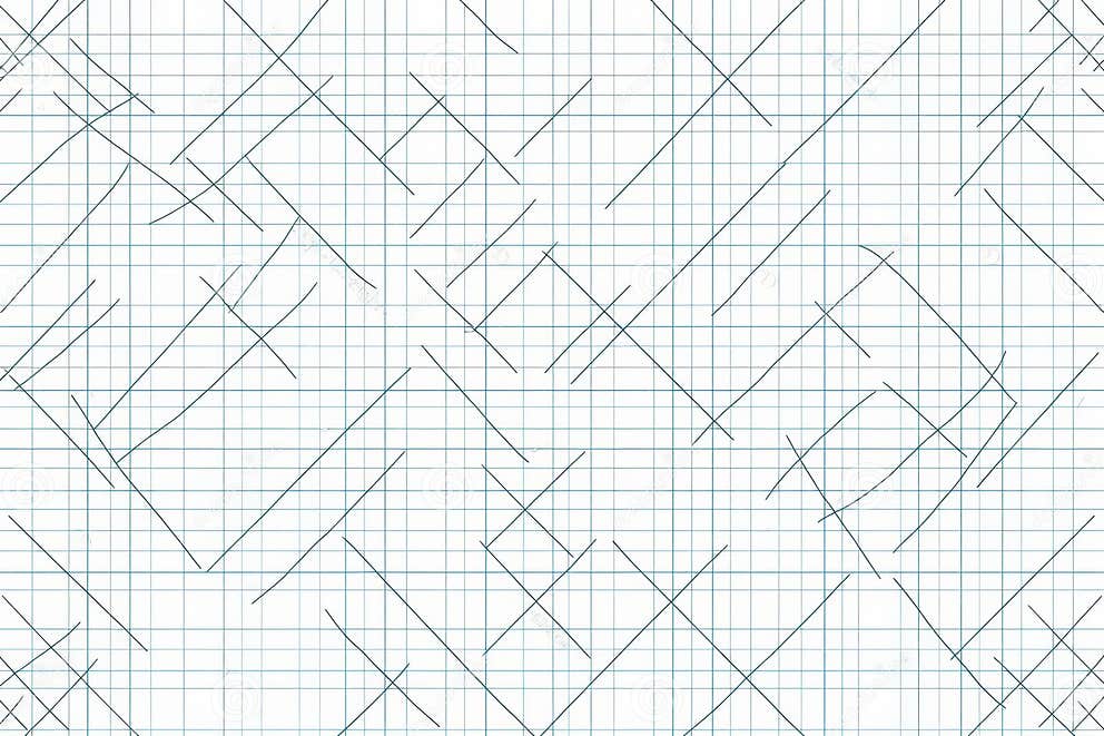 Seamless Graph Paper Pattern with Grids and Axes for Mathematical ...