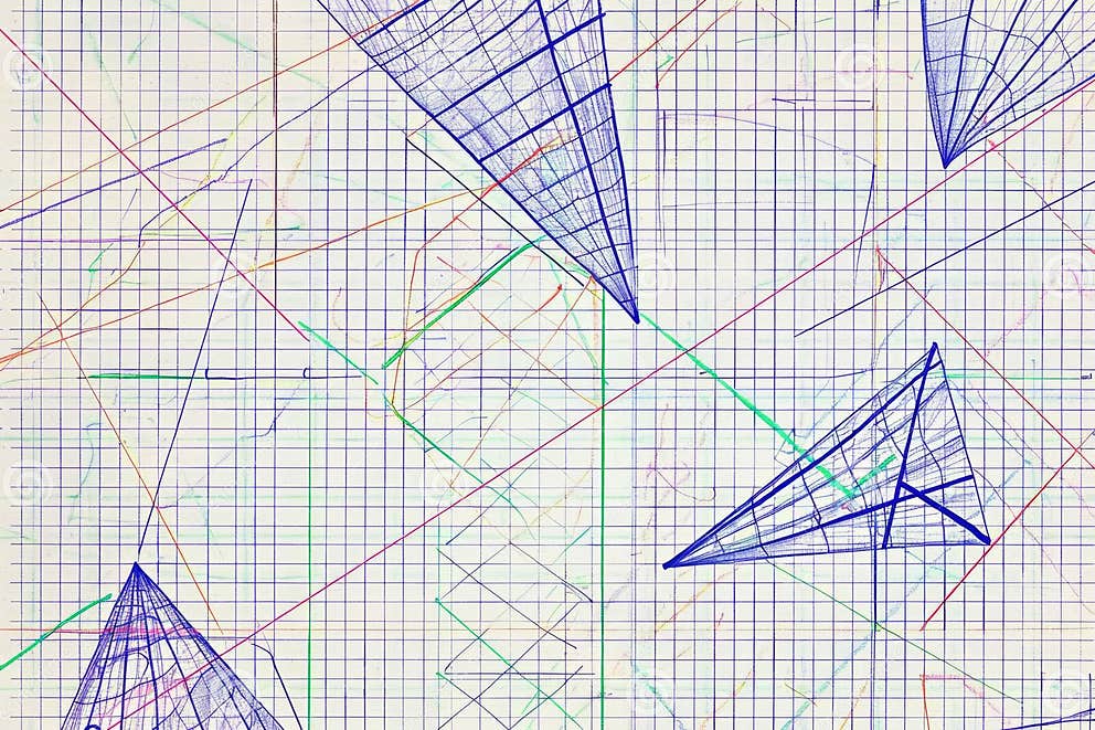 Seamless Graph Paper Pattern with Grids and Axes for Mathematical ...