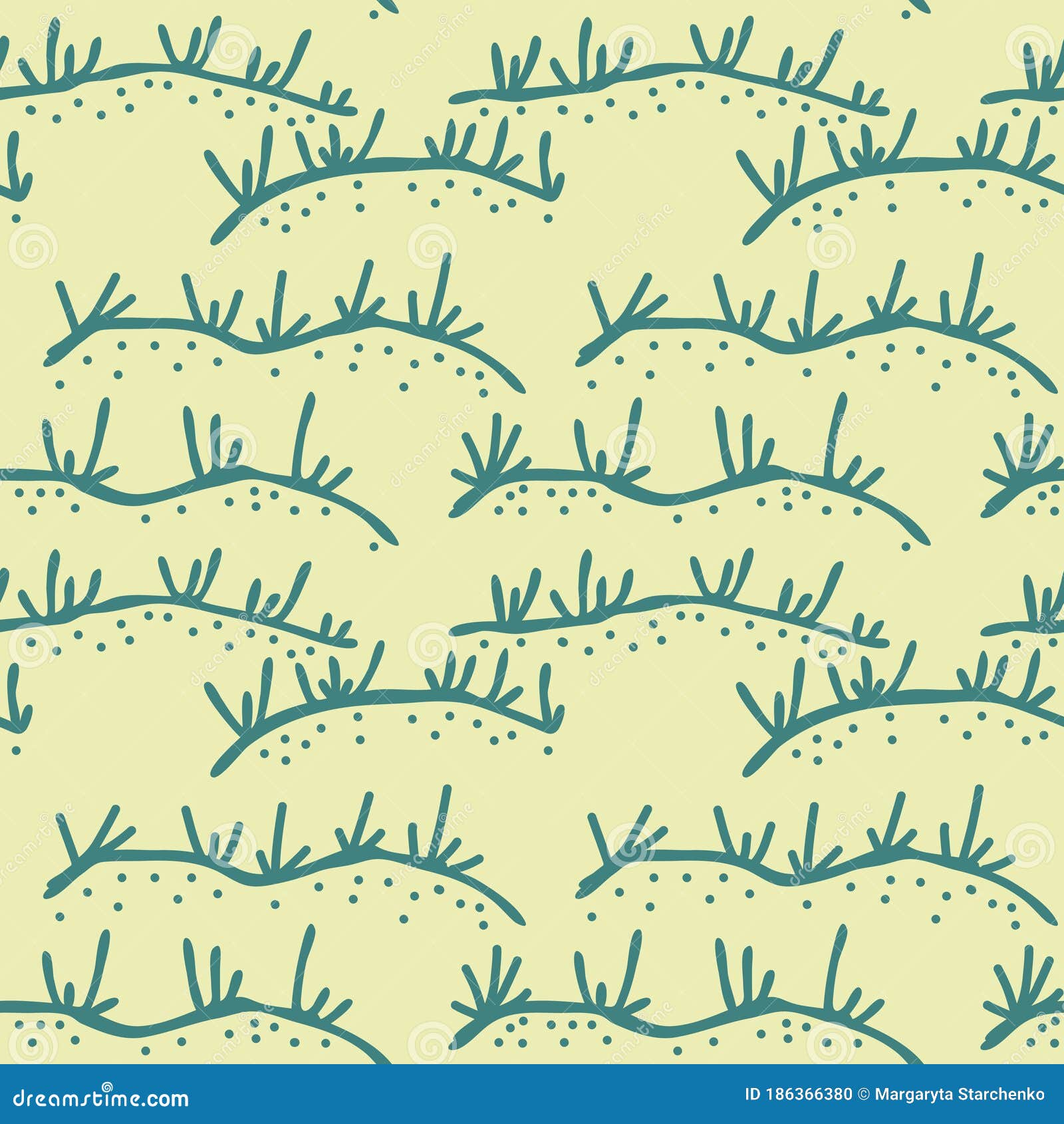 Seamless grass pattern stock vector. Illustration of surface - 186366380