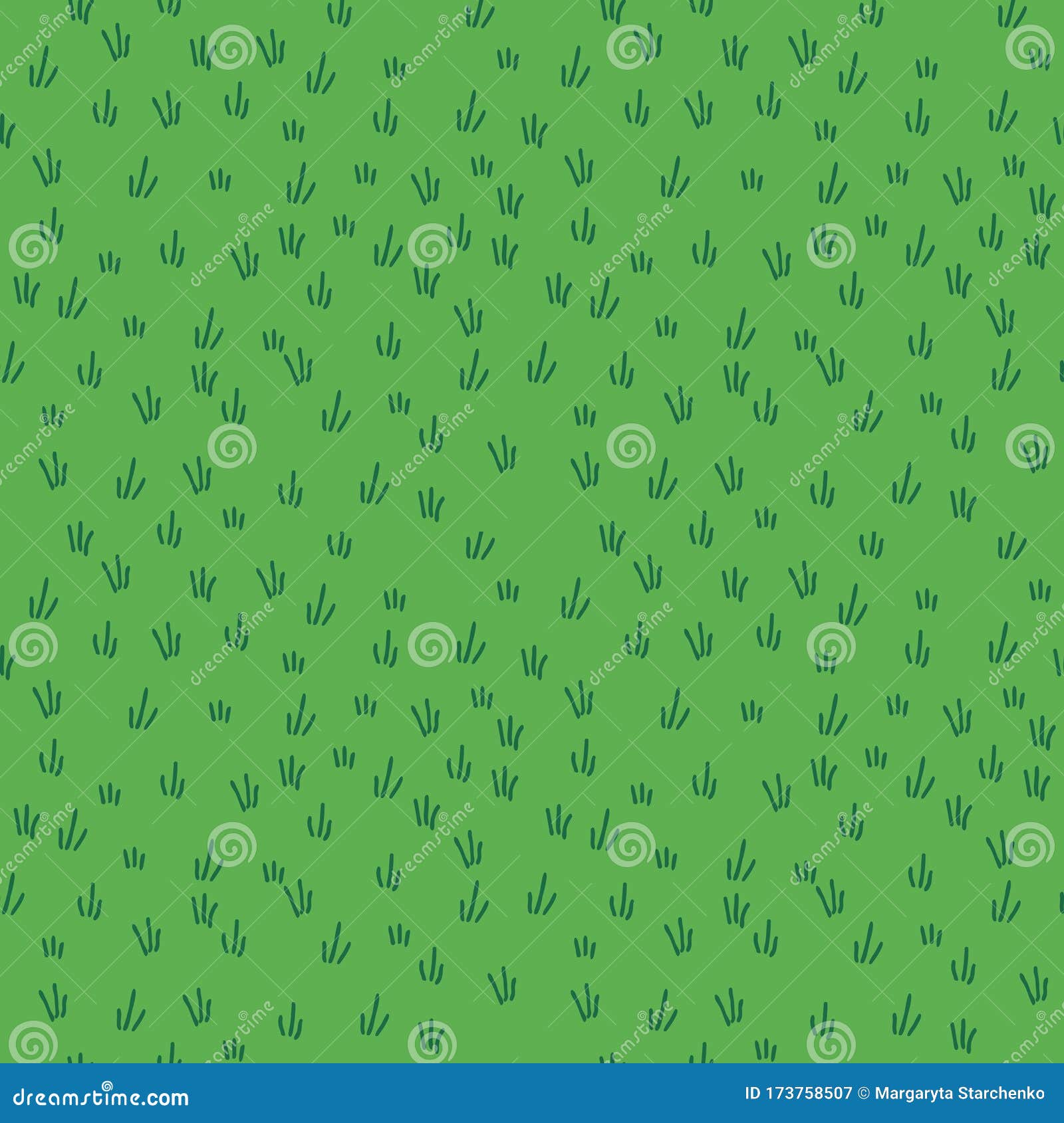 Seamless grass pattern stock vector. Illustration of decorative - 173758507
