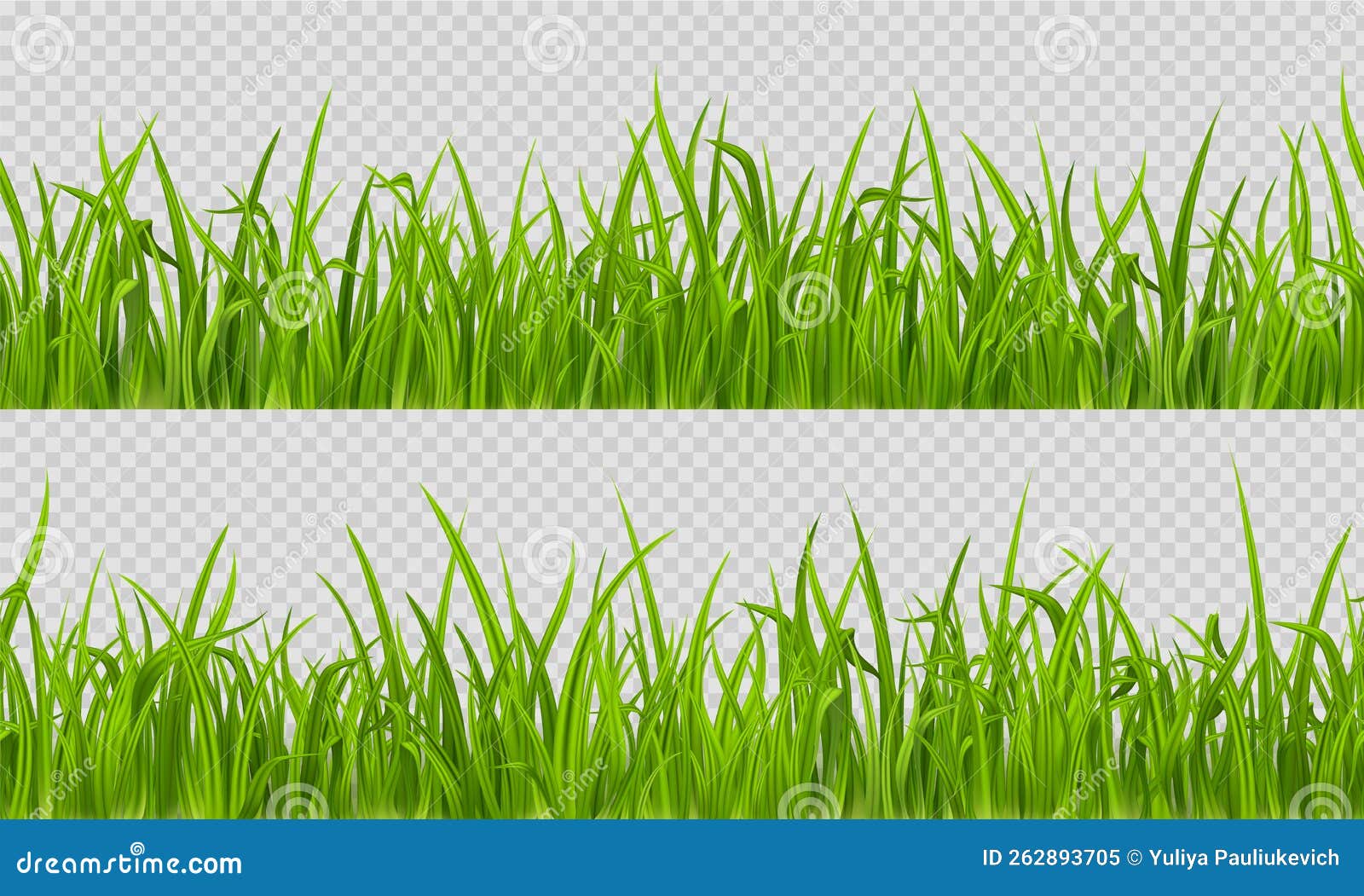 Seamless Grass, Realistic Lawn Horizontal Pattern Stock Vector ...