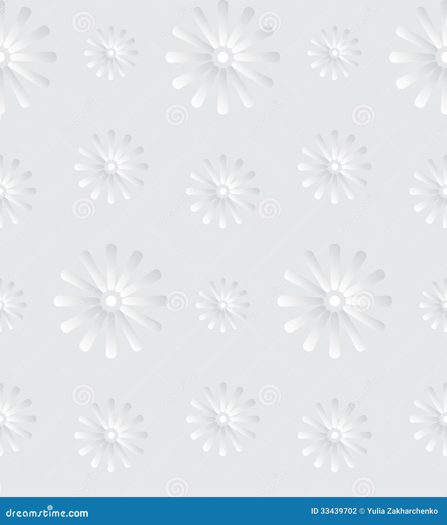 Seamless Gray Background with Daisy Flowers Stock Vector - Illustration ...