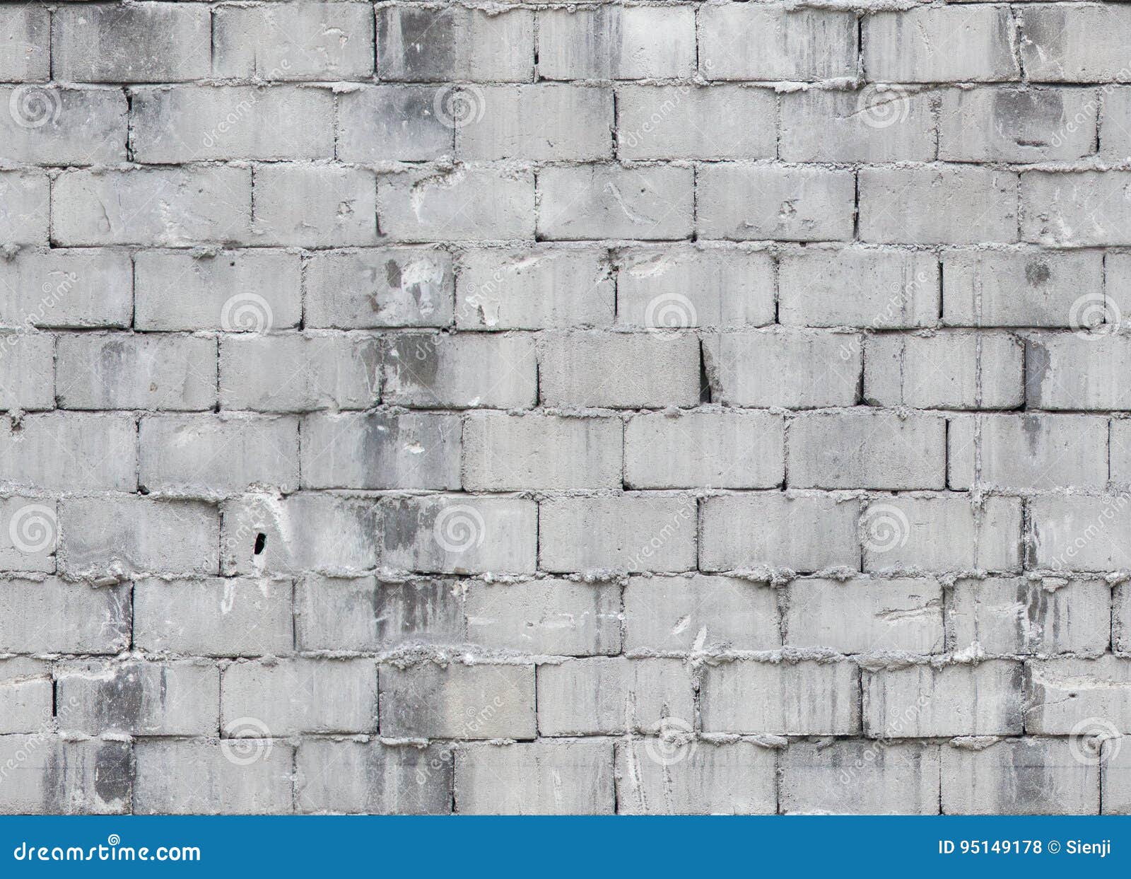 Seamless Gray Concrete Brick Wall Stock Photo - Image of brickwork ...