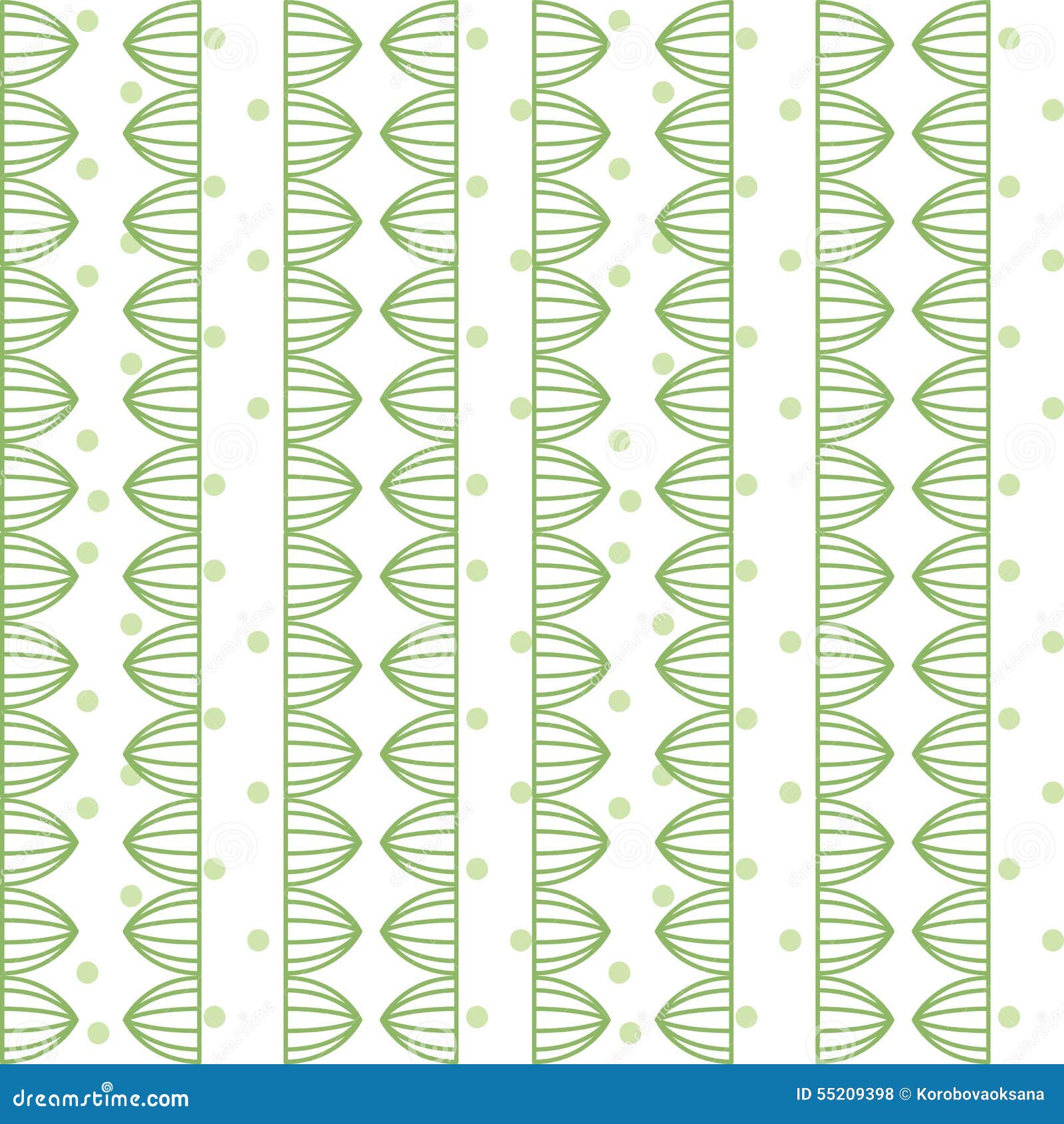 Seamless Green Abstract Pattern Stock Vector - Illustration of white ...
