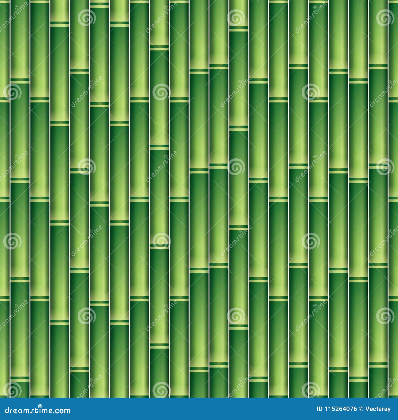 Seamless Green Bamboo Pattern Stock Illustration - Illustration of asia ...