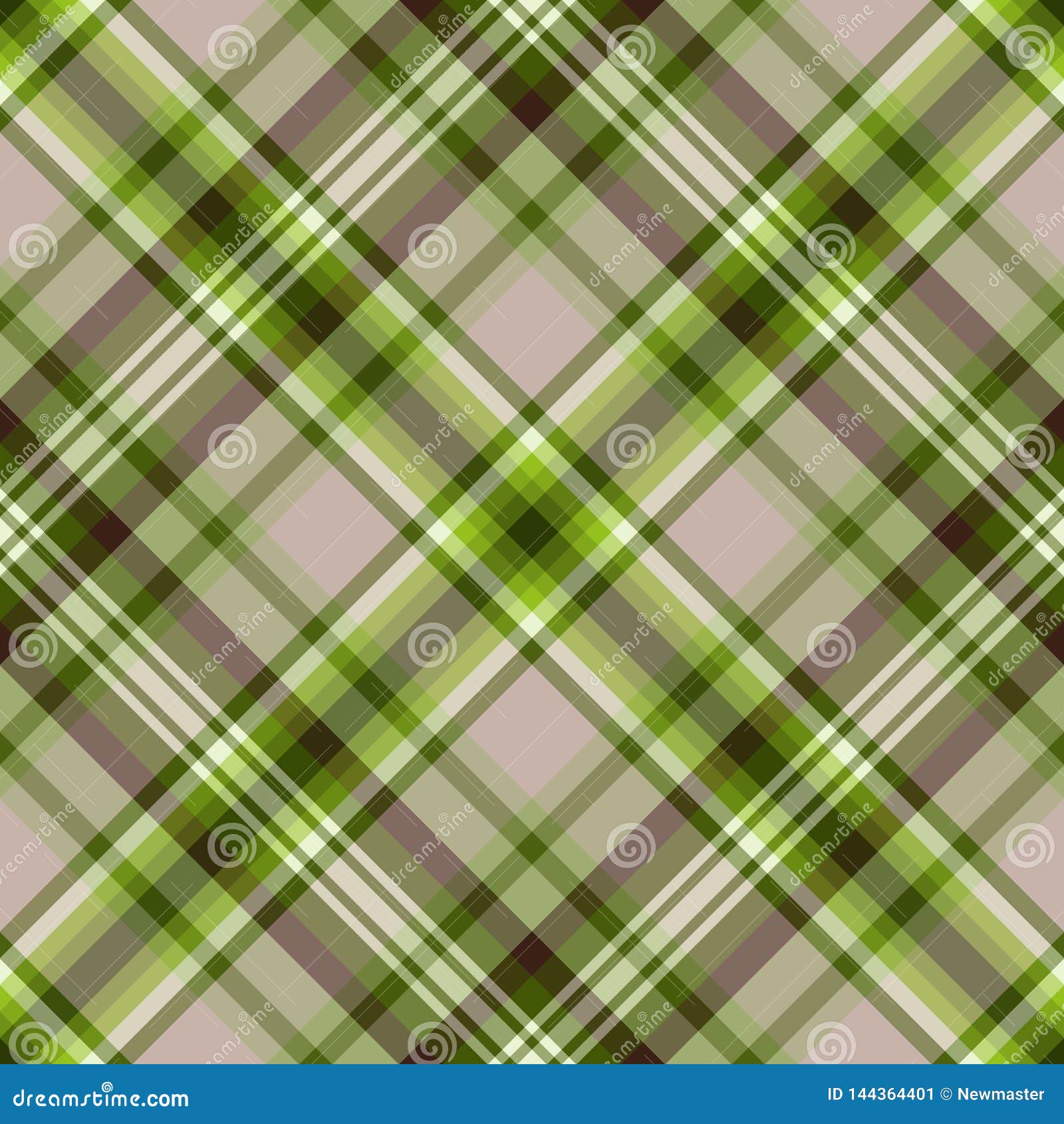 Seamless Green-brown Diagonal Pattern Stock Vector - Illustration of ...