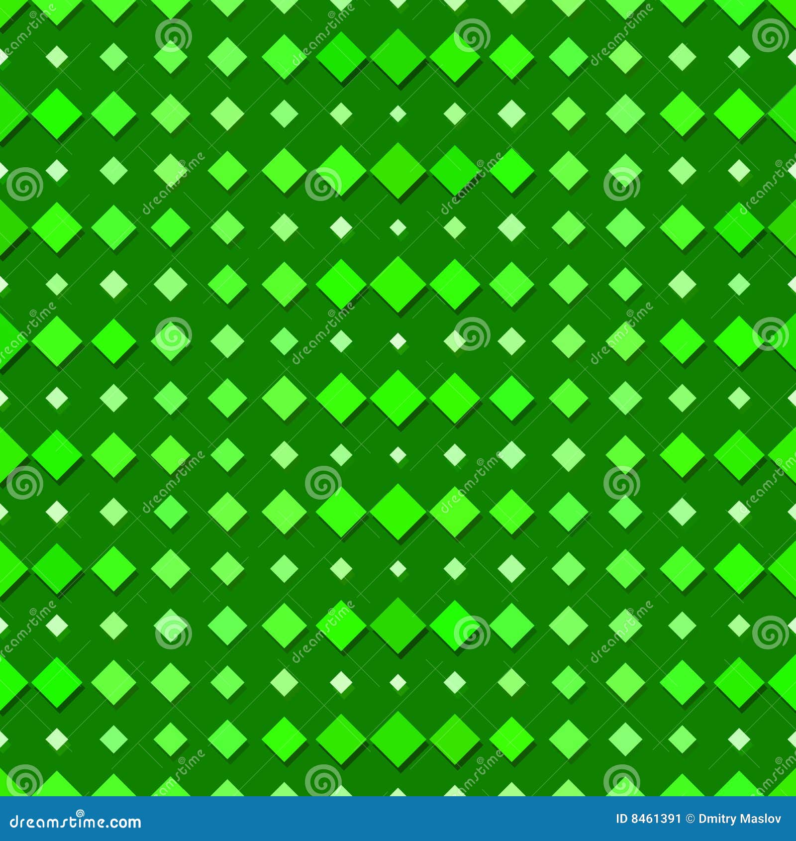 Seamless Green Diamond Pattern Stock Image - Image: 8461391