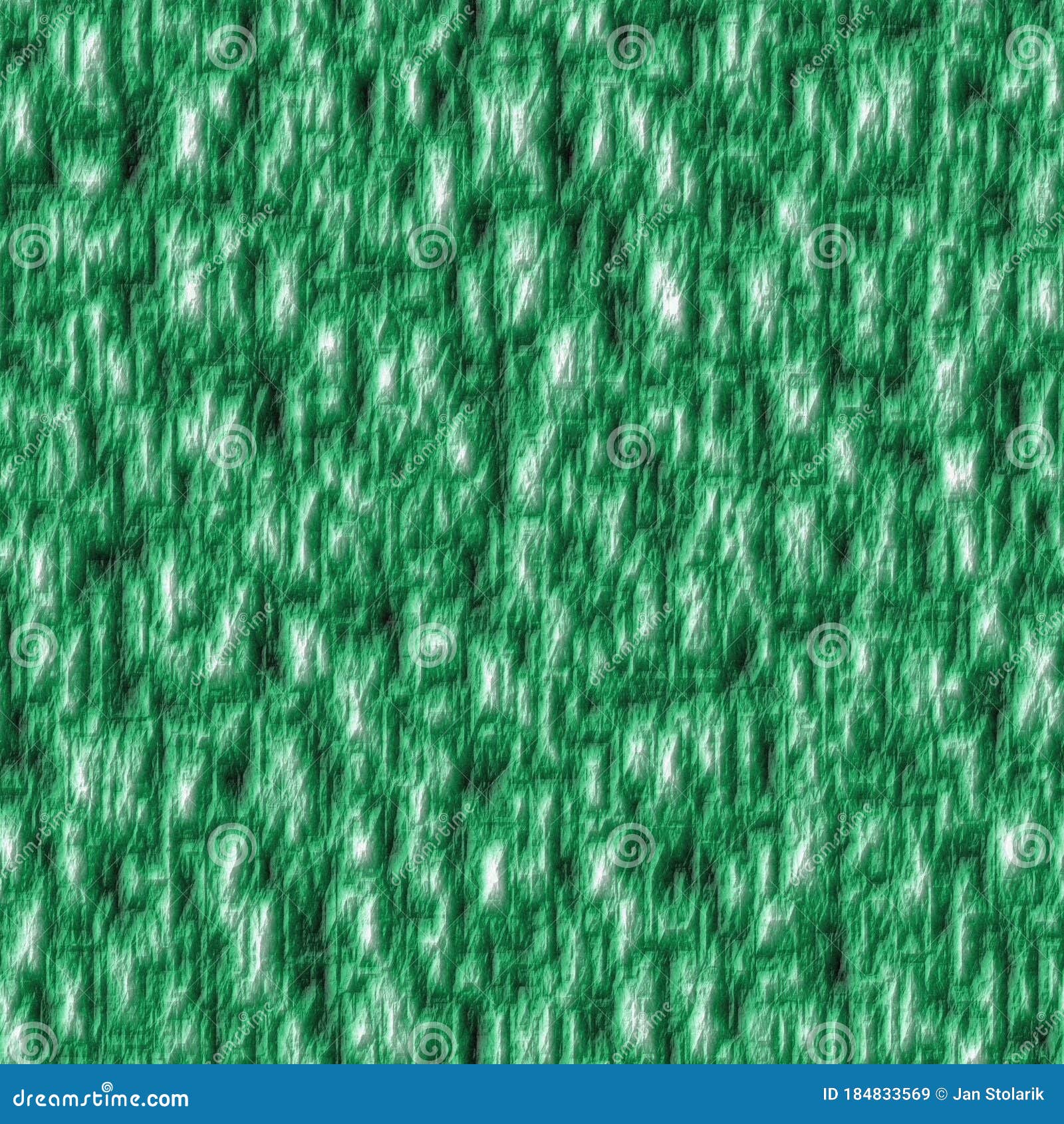 Seamless Green Granite Stone Blocks Texture Stock Illustration ...