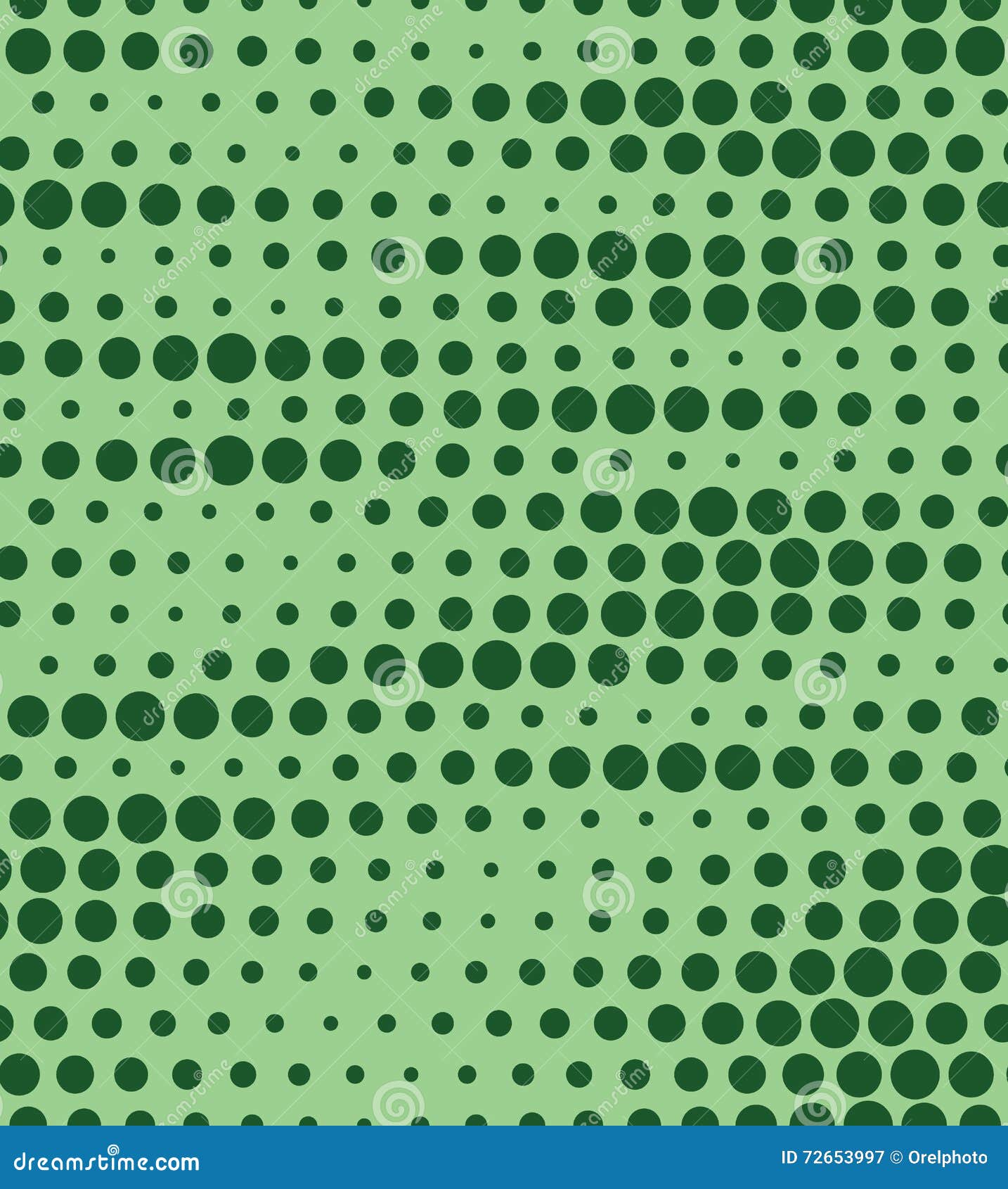 Seamless Green Halftone Background Stock Vector - Illustration of shape ...
