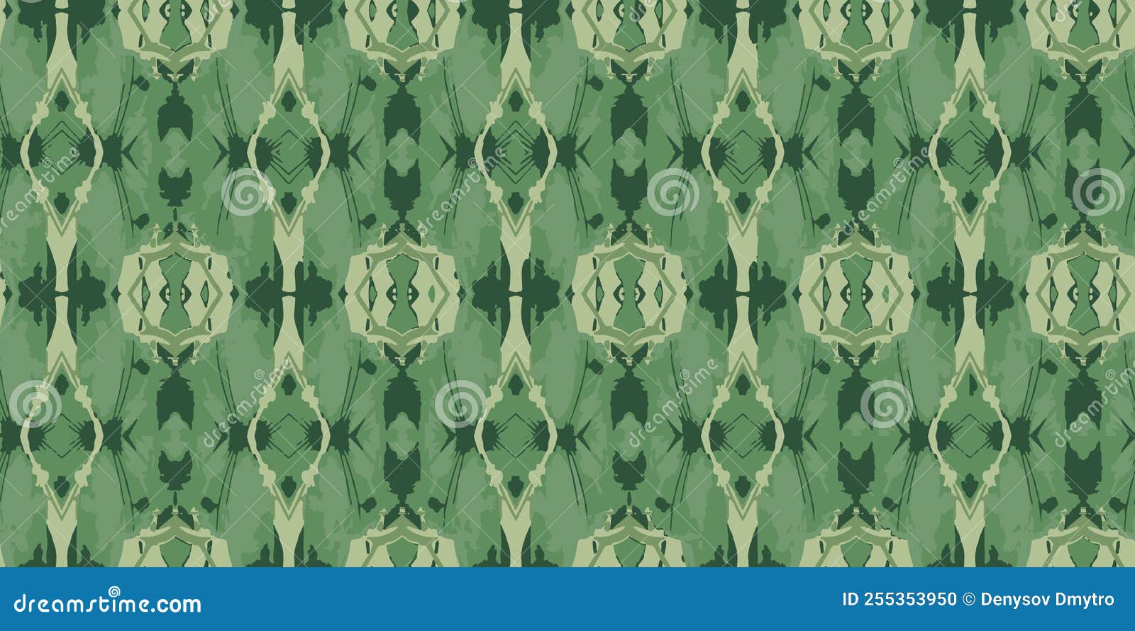 Seamless Green Lace Ornament. Vector Graphics Stock Vector ...