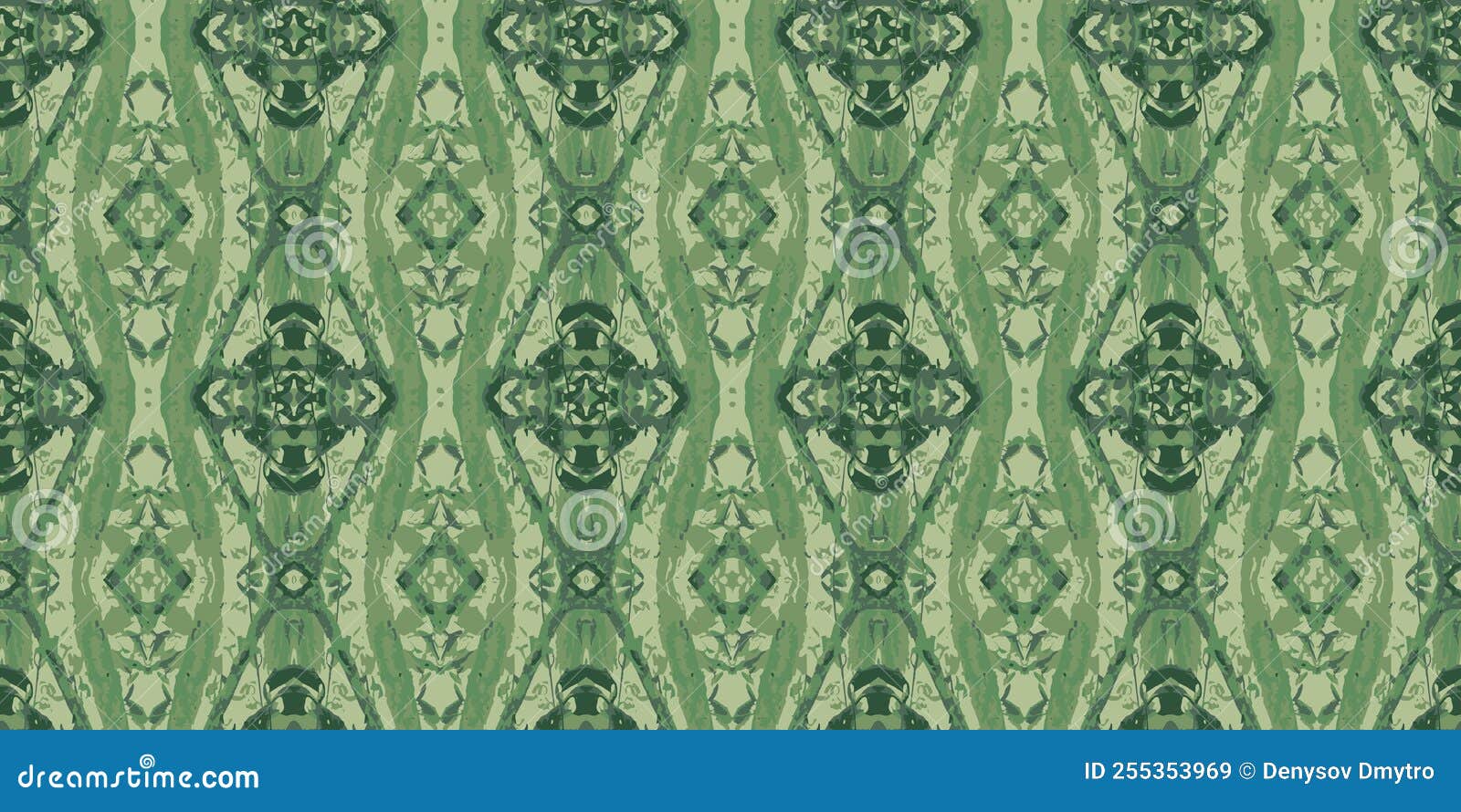 Seamless Green Lace Ornament. Vector Graphics Stock Vector ...