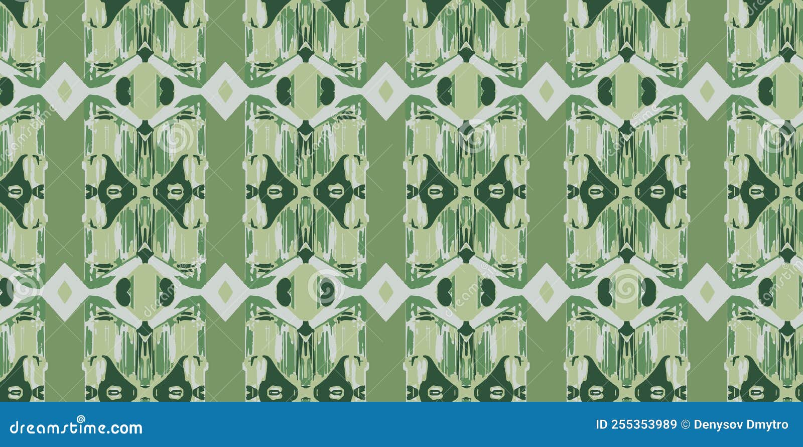 Seamless Green Lace Ornament. Vector Graphics Stock Vector ...