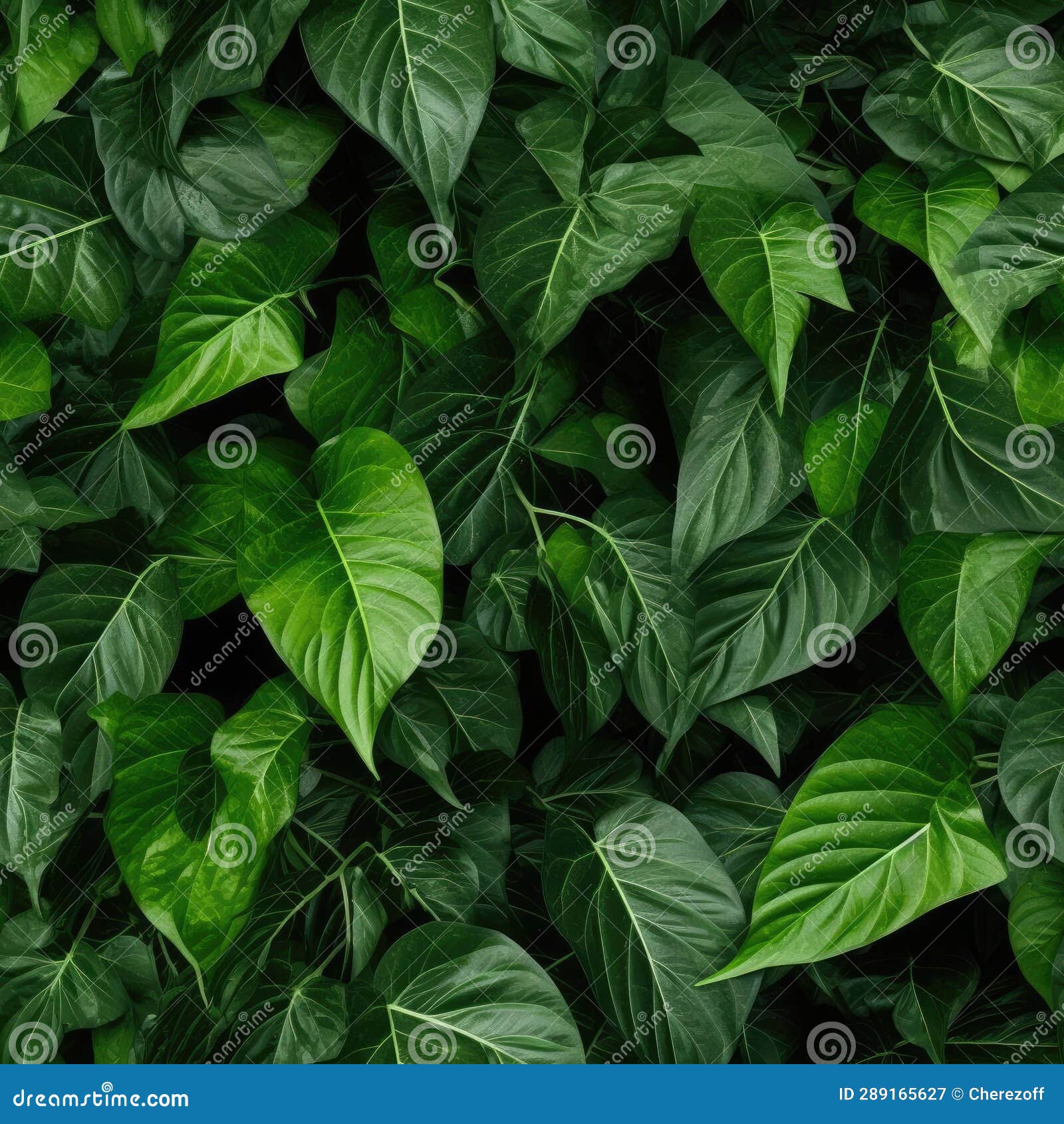 Seamless. Green Leaves of Plants Stock Image - Image of texture, nature ...