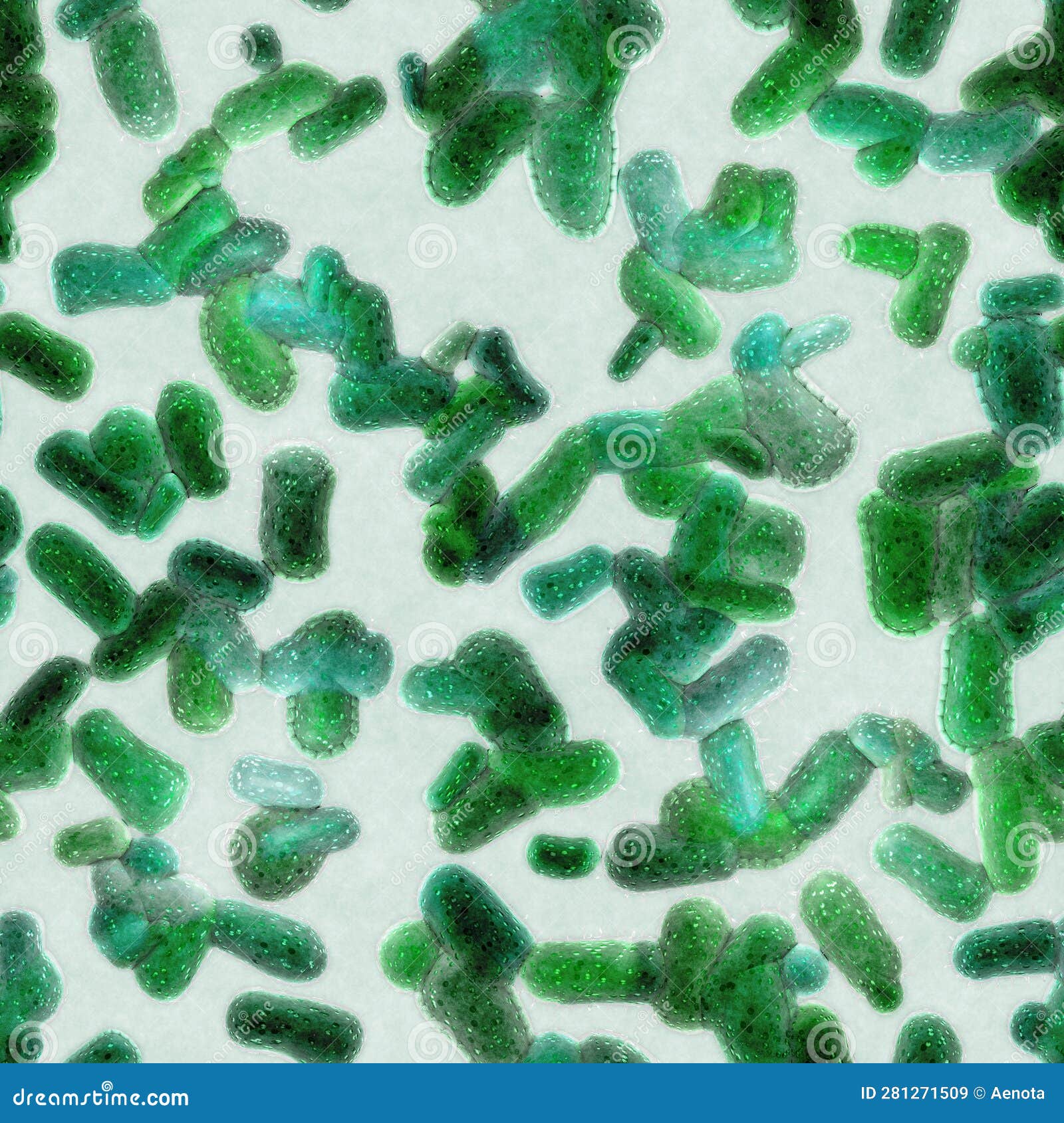 Seamless Green Microorganisms Pattern Royalty-Free Stock Photography ...