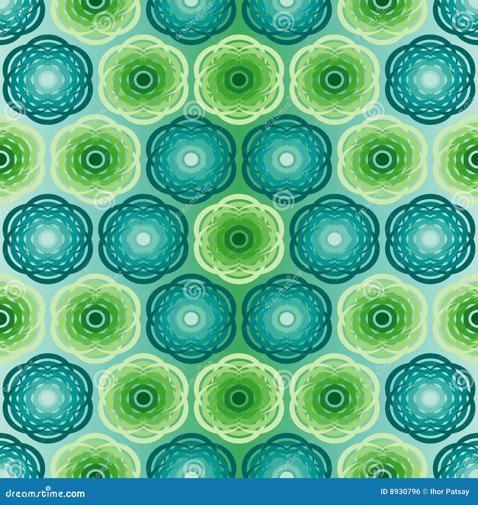 Seamless green pattern stock vector. Illustration of color - 8930796