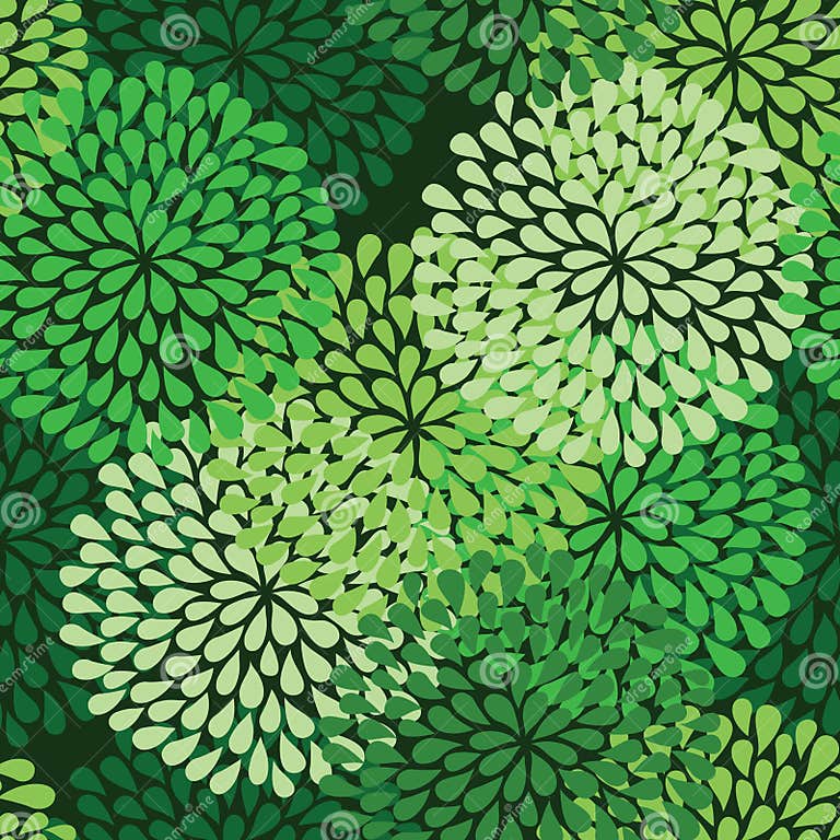 Seamless green pattern stock vector. Illustration of grove - 9223112