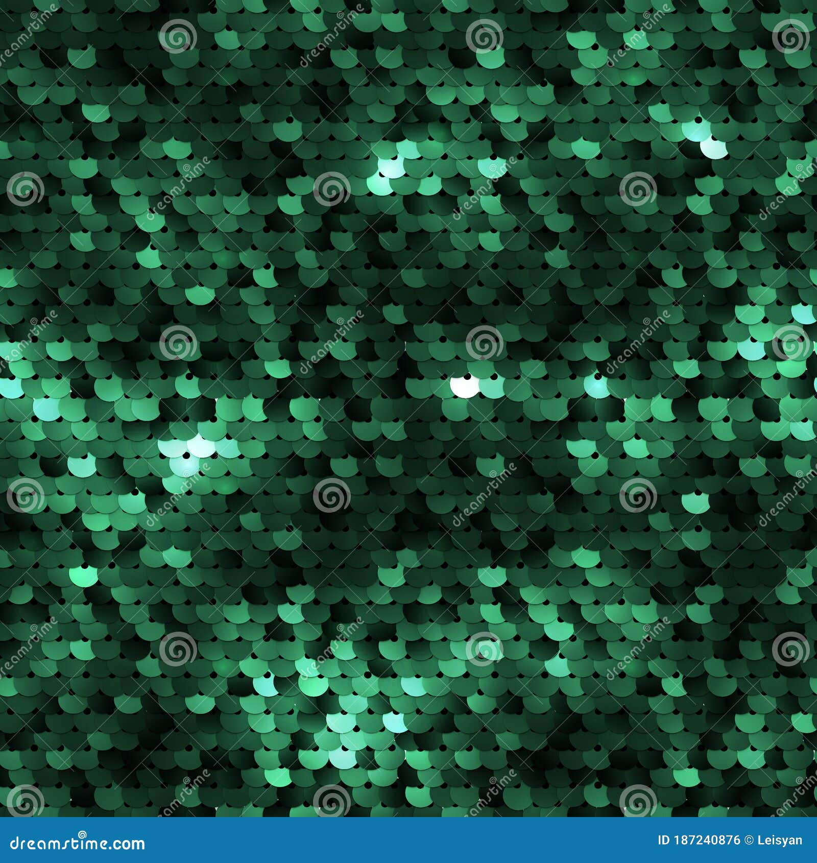 Seamless Green Texture with Sequins Stock Vector - Illustration of ...