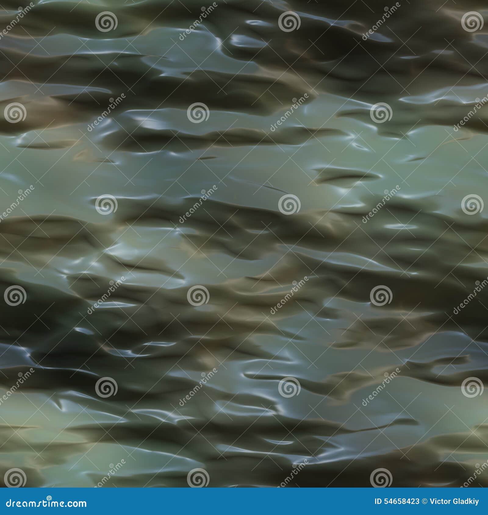 Seamless Green Water Background Stock Illustration - Illustration of ...