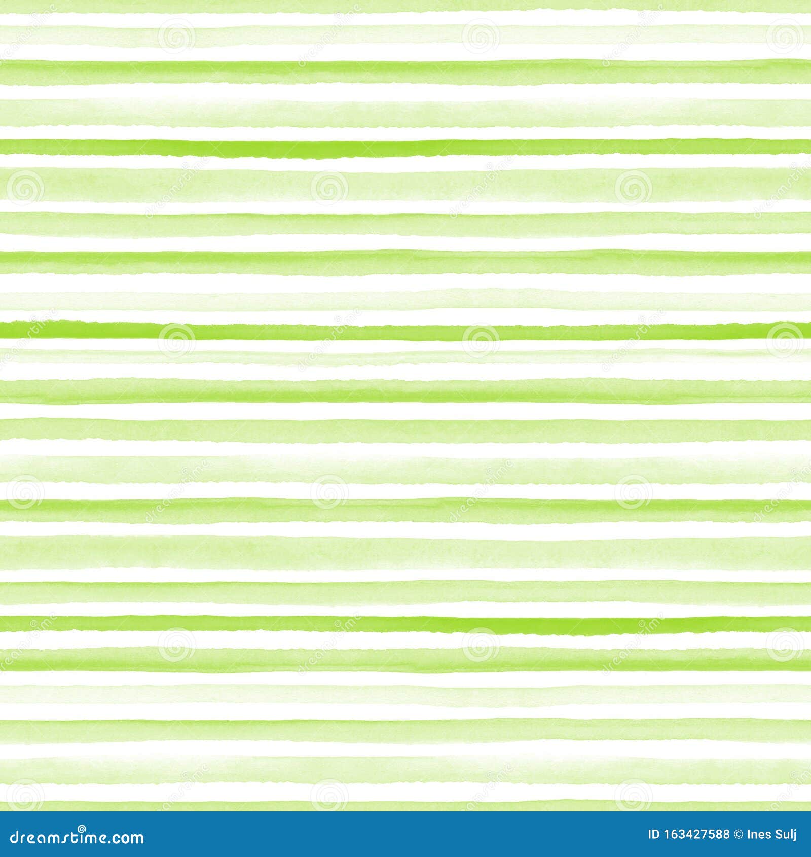 Seamless Green Watercolor Pattern on White Background. Watercolor ...