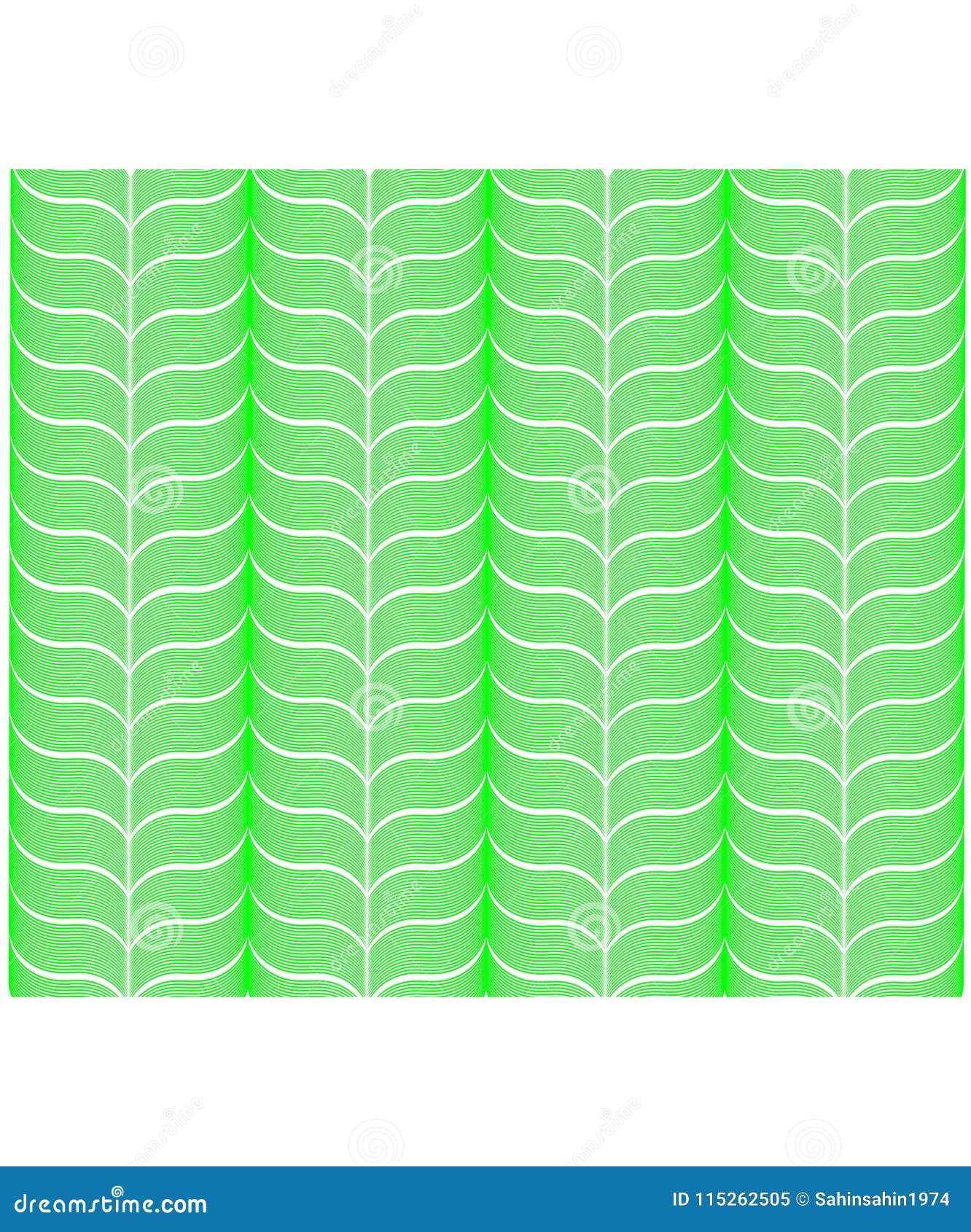 Seamless Green and White Pattern Background Vector Illustration Stock ...