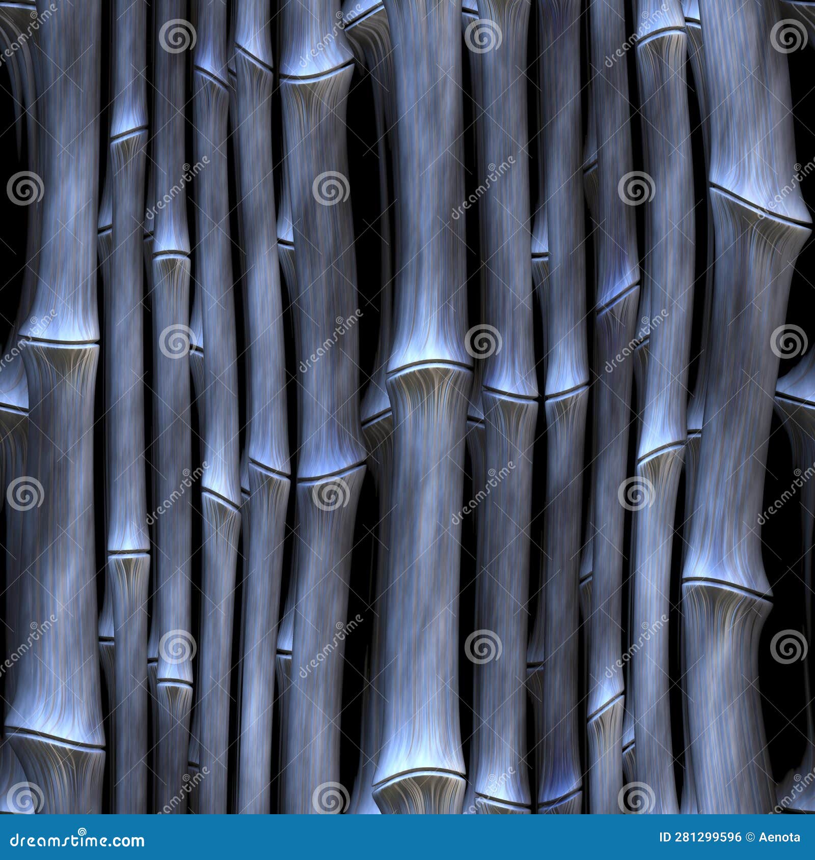 Seamless Grey Bamboo Pattern Stock Illustration - Illustration of ...