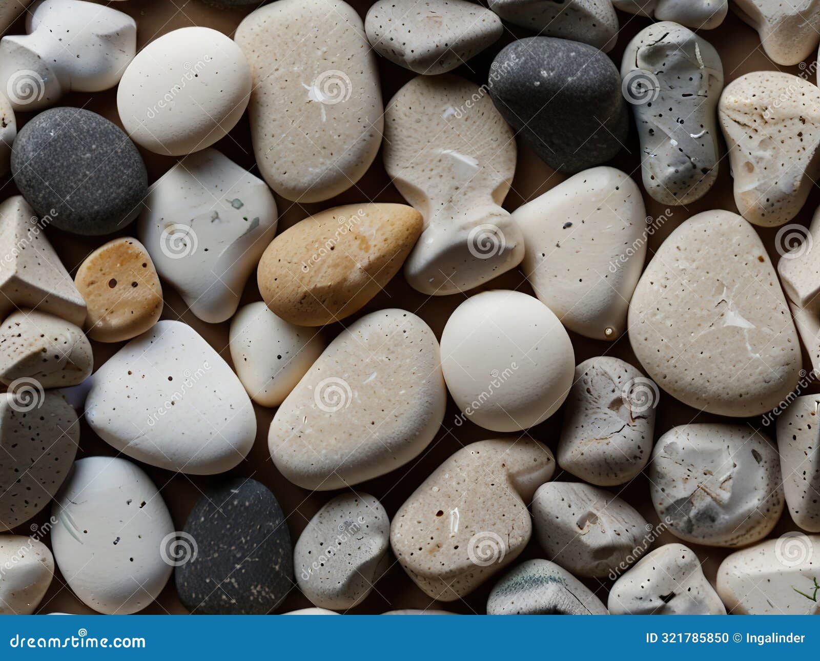 Seamless Grey, Black and White Pebble Pattern or Tile River Stone ...