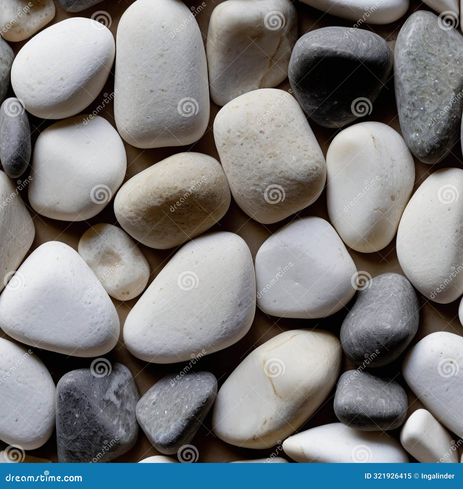 White Pebble Stone Texture Seamless Pattern Abstract Background Cartoon ...