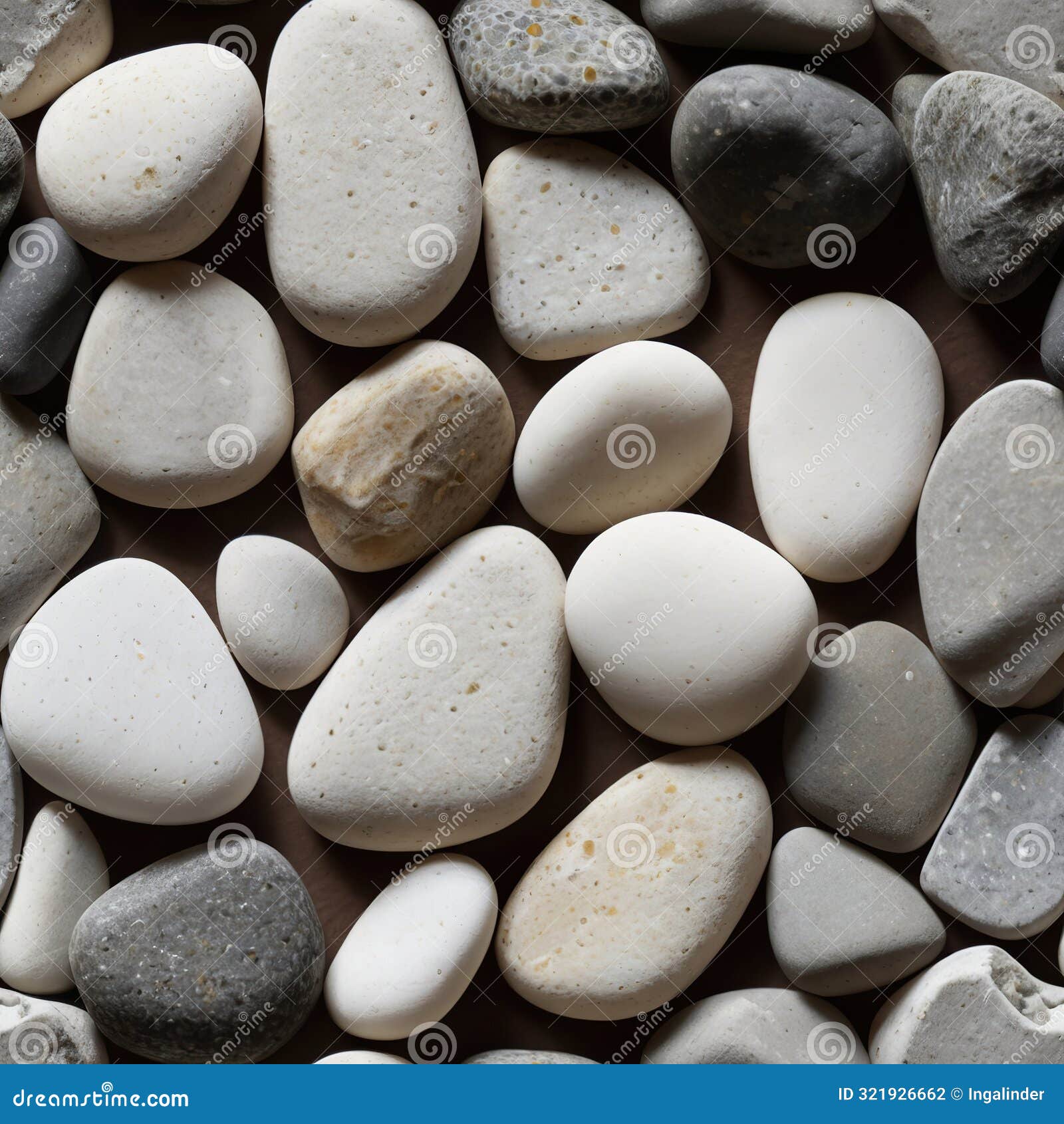 Seamless Grey, Black And White Pebble Pattern Or Tile River Stone ...