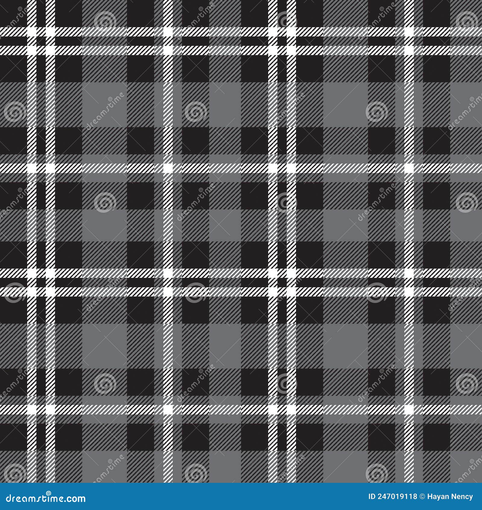 Seamless Grey Check Pattern Grey Background Stock Vector - Illustration ...