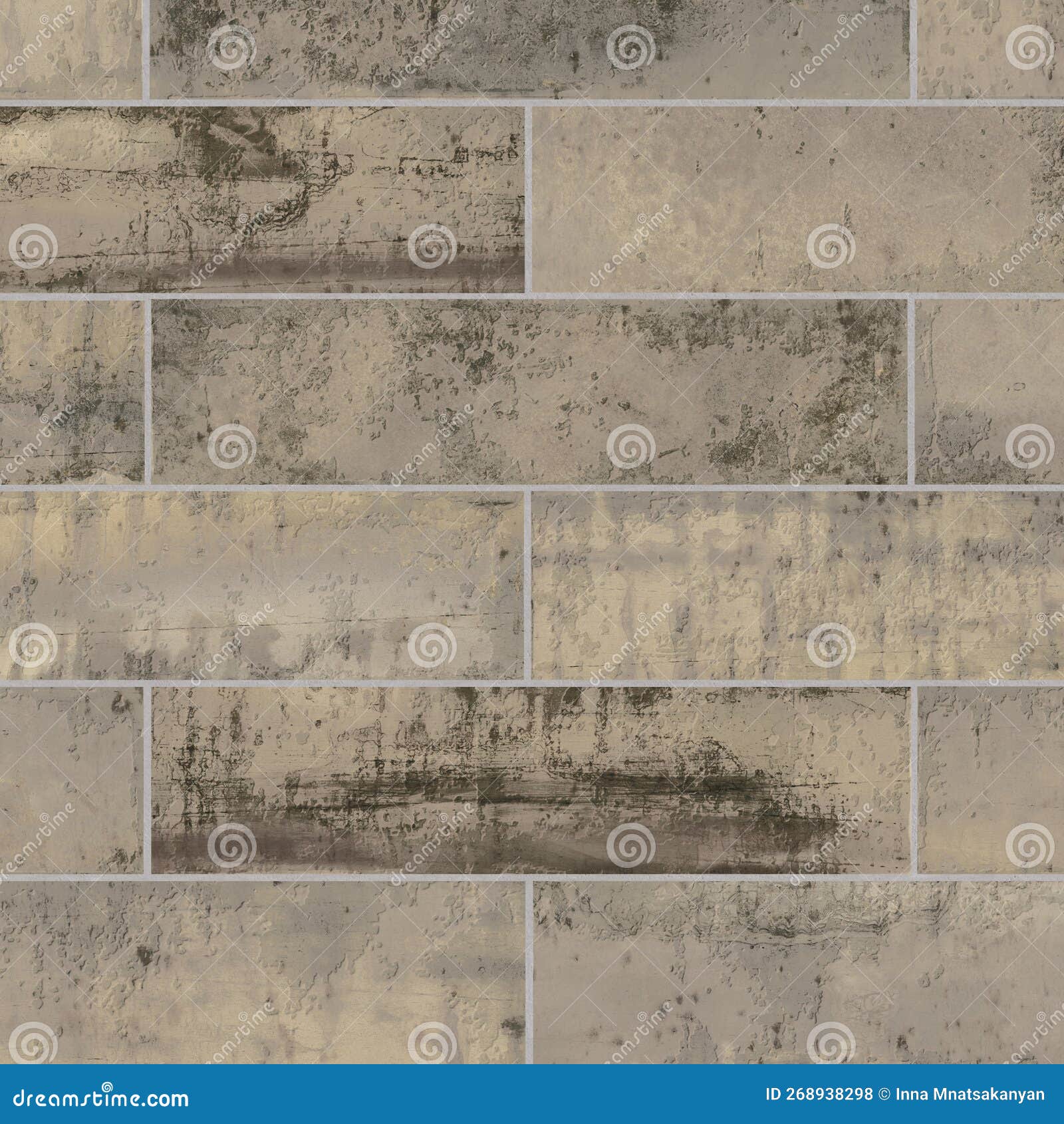 Seamless Grey Industrial Ceramic Tile Gloss Finish and Rustic Effect ...