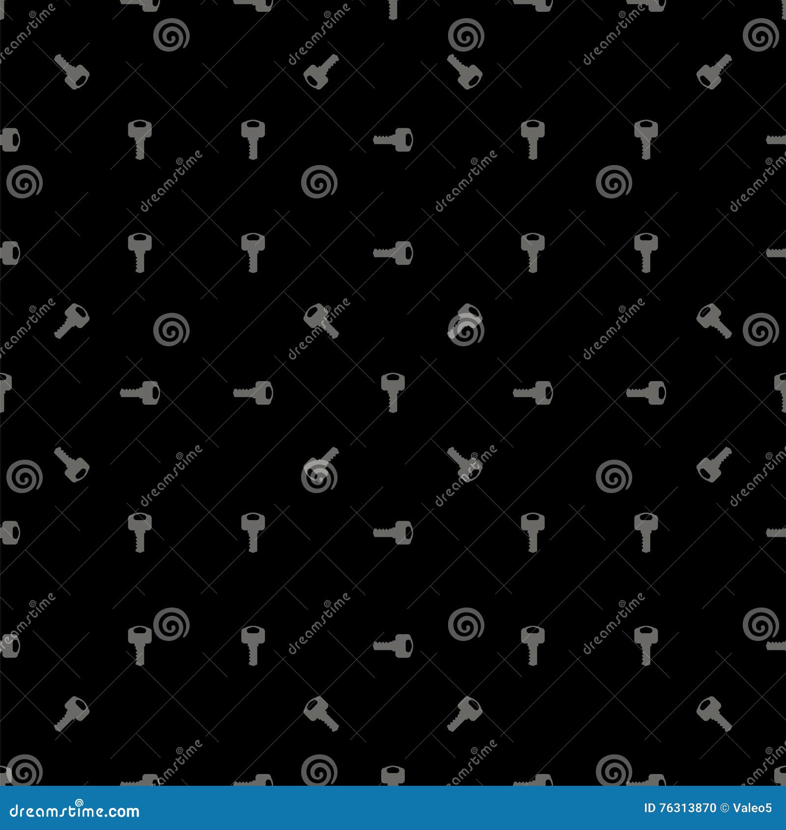 Seamless Grey Key Pattern stock illustration. Illustration of realistic ...