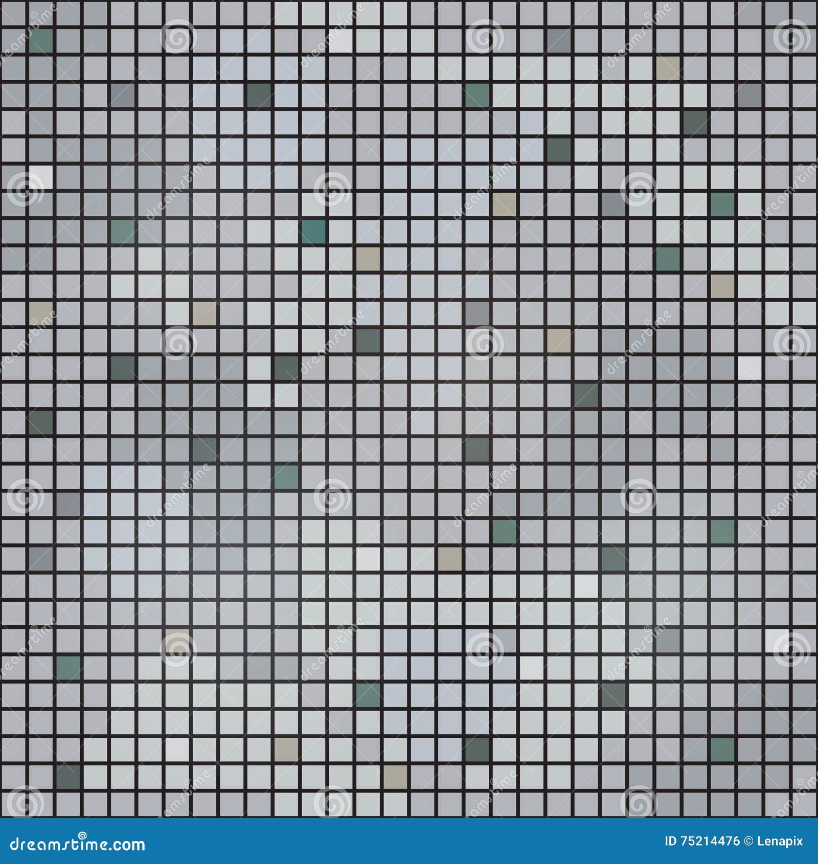 Seamless Grey Square Mosaic. Stock Vector - Illustration of square ...