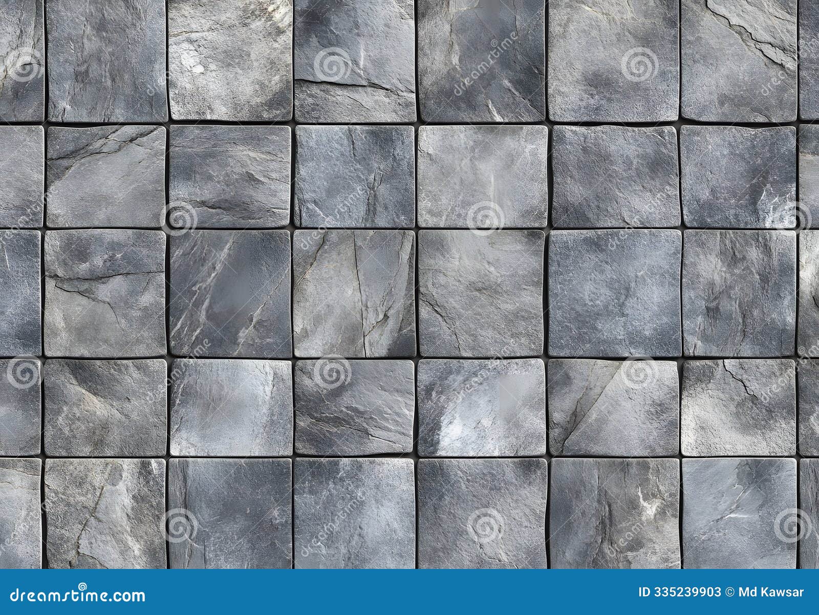 Seamless Grey Stone Tile Pattern for Flooring Stock Illustration ...